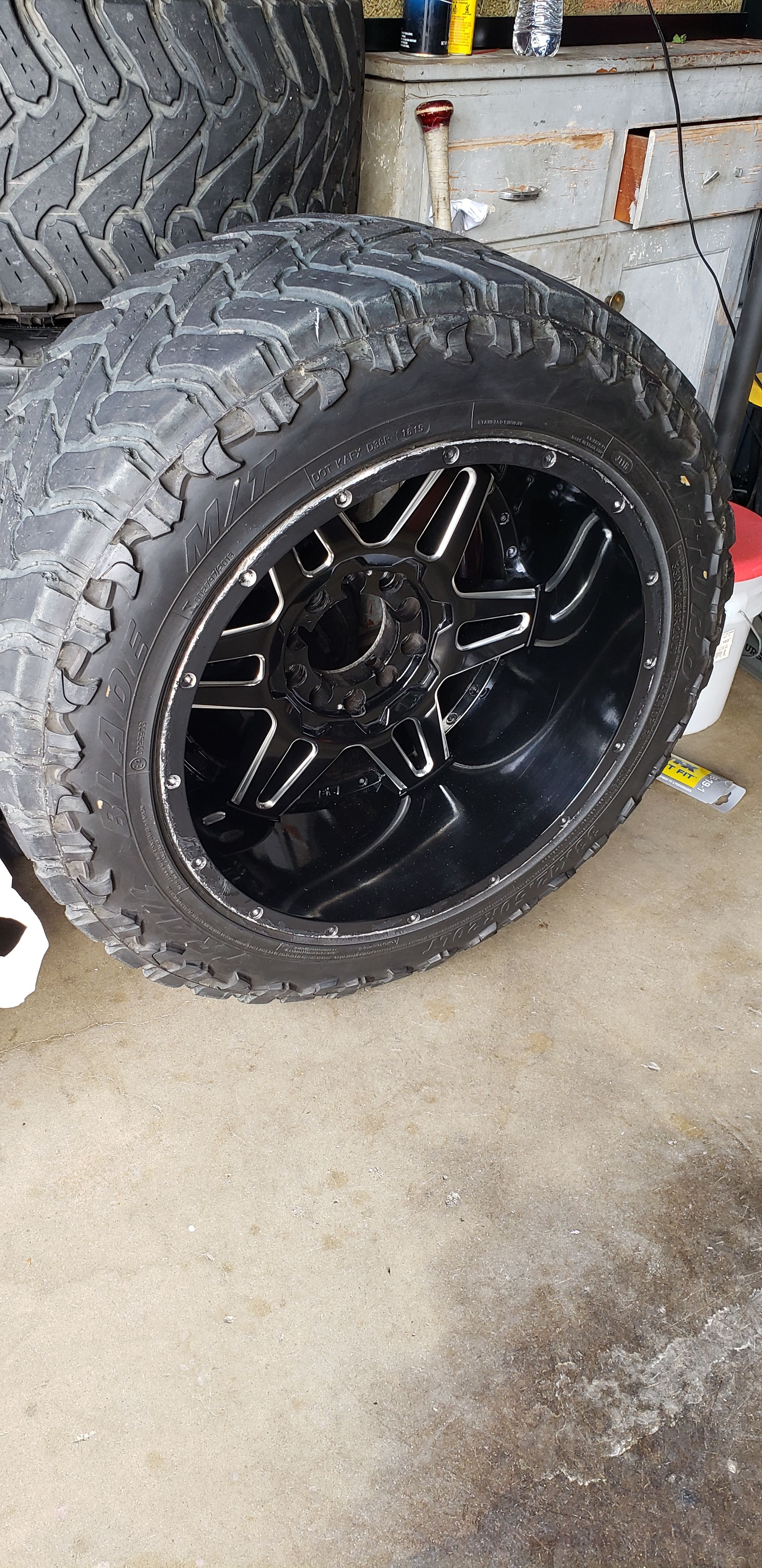 33mt 20x12 Tis monster wheels 5x150 bolt pattern $700 obo for Sale in ...