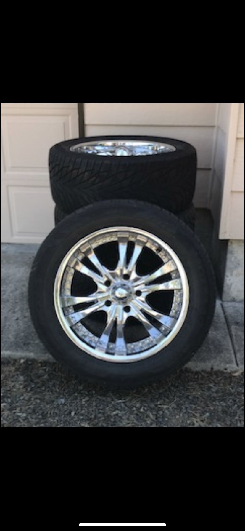 Panther 5 x 5.5 20 inch chrome rims for Sale in Gresham, OR - OfferUp