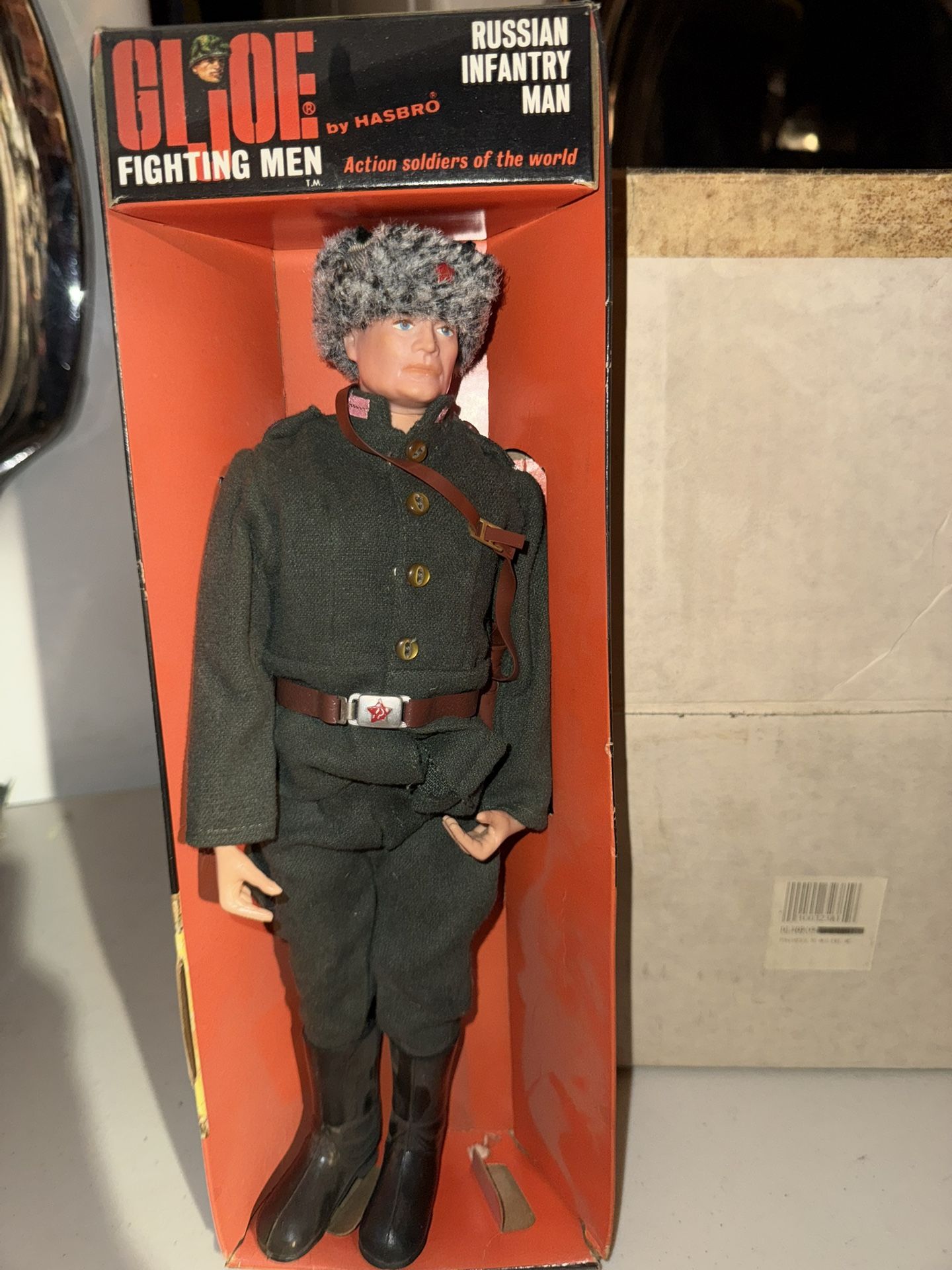 Vintage Gi Joe By Hasbaro Russian Infantry Man SOTW with Original Box ...