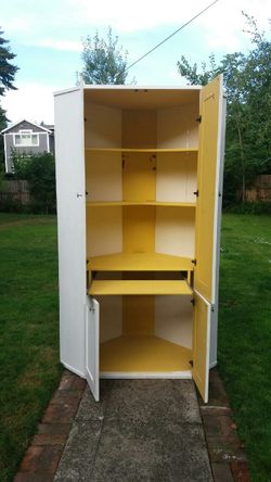 Ikea Alve Corner Workstation Desk Cabinet Storage Computer for Sale in Tacoma WA OfferUp