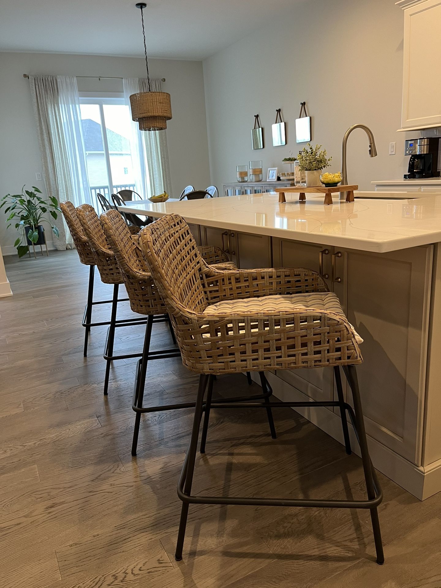 Ballard Design Bailey Woven Stools 4 for Sale in Audubon PA OfferUp