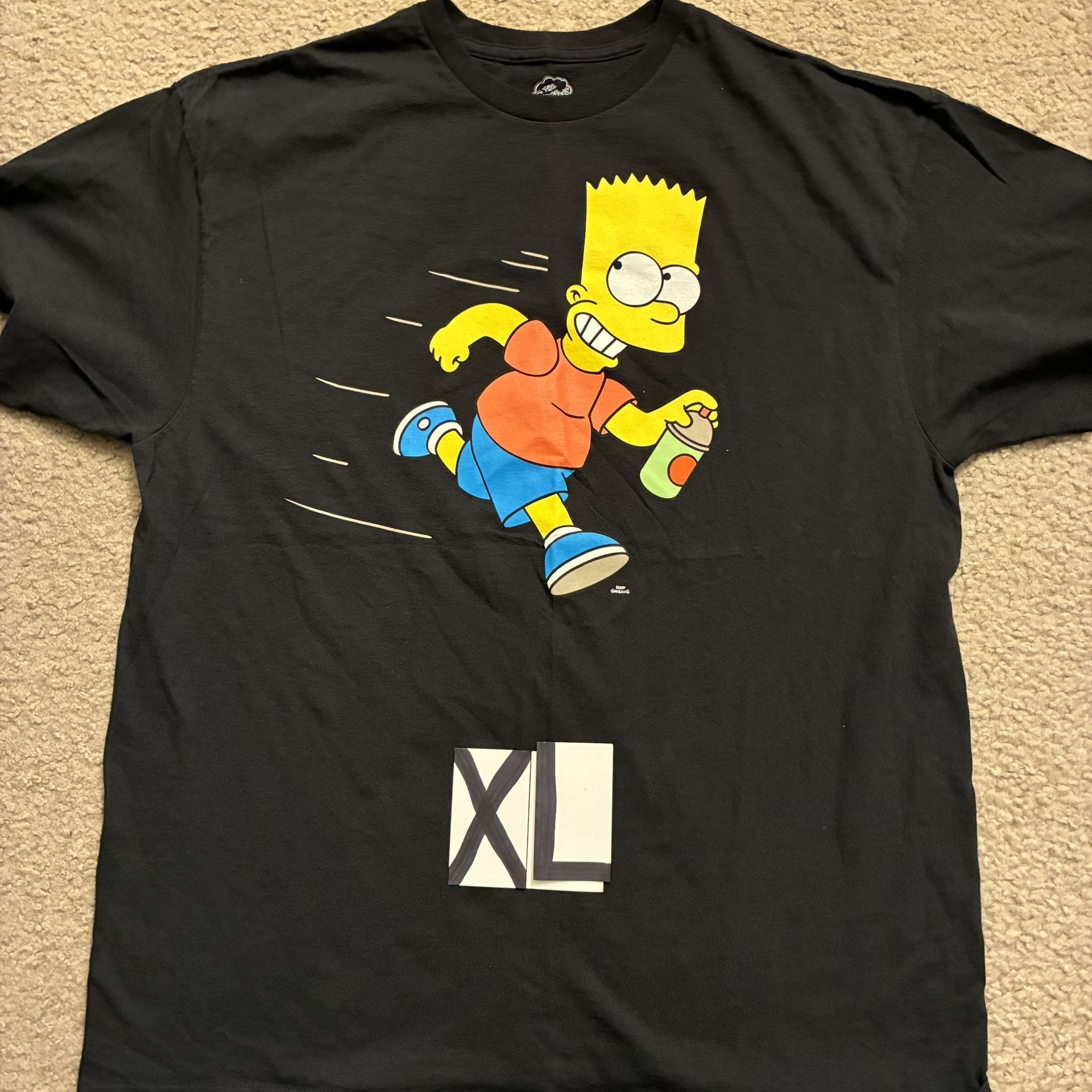 The Simpsons Bart Simpson Tagging Front And Back T-Shirt for Sale in ...