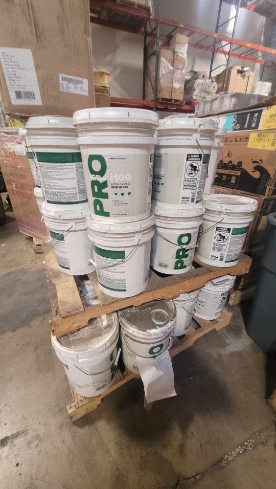 BEHR PRO 5 Gal. i100 White Base Semi-Gloss Interior Paint for Sale in ...