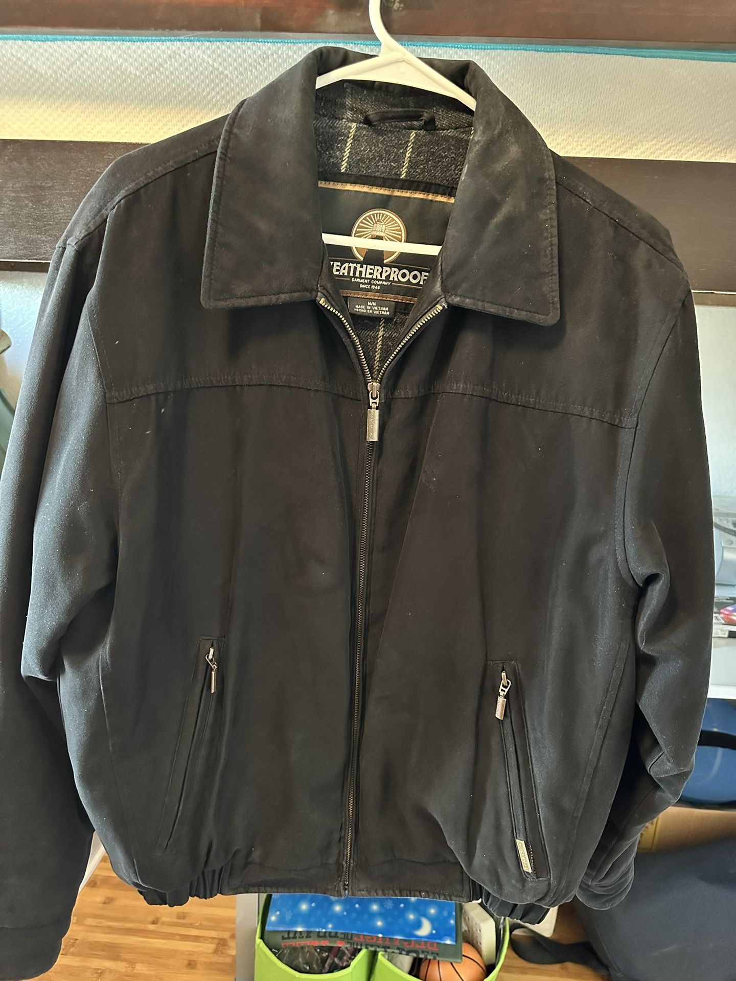 Weatherproof Garment Co Men’s Suede Full Zip Coat Jacket. $75 or your ...