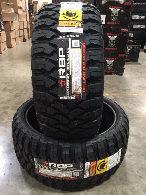 RBP REPULSOR M/T 33X12.50R24 for Sale in Ontario, CA - OfferUp