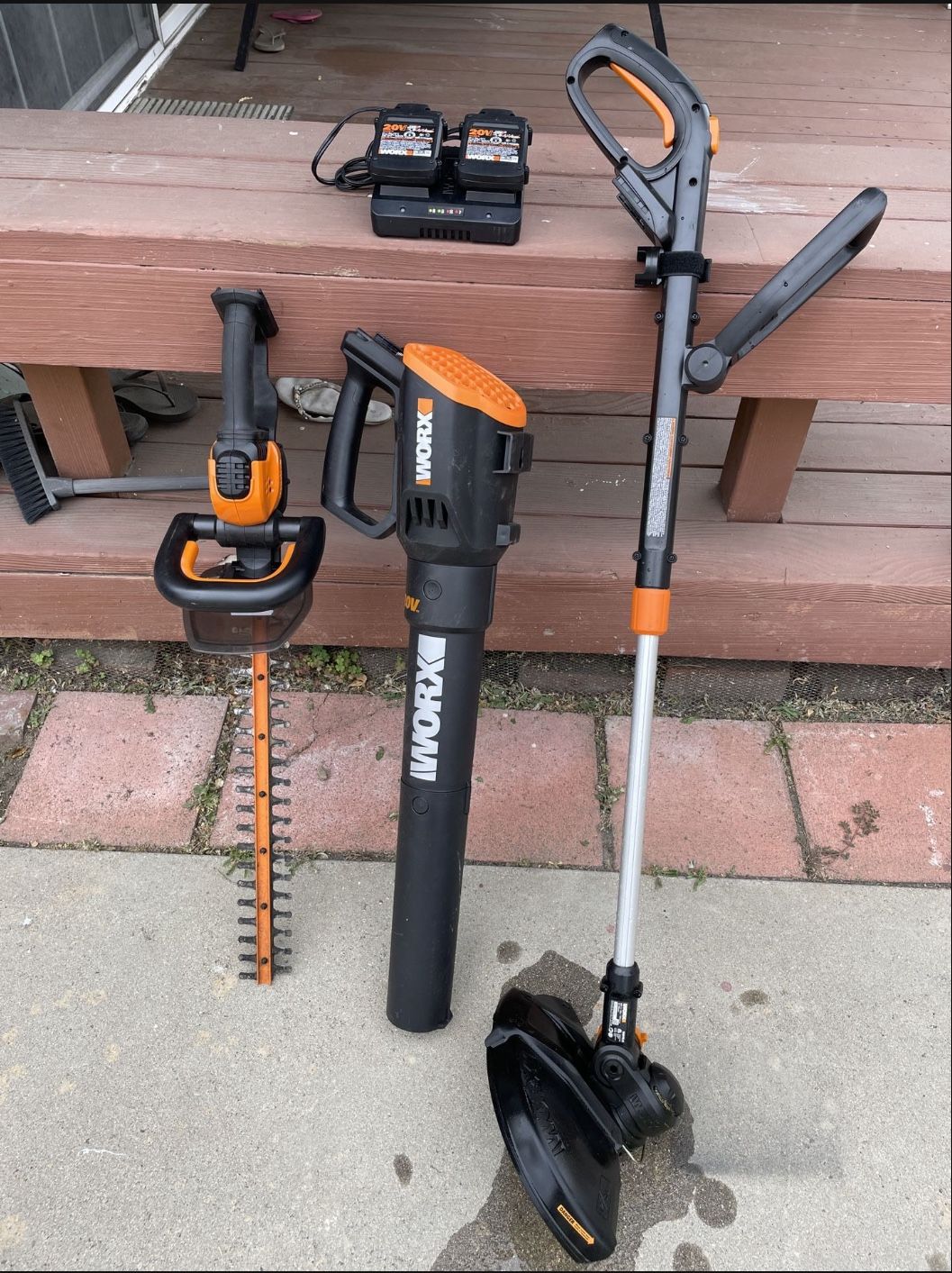 WORX 20V GT 3.0 + Turbine Blower + Trimmer (2 Batteries & Charger ...