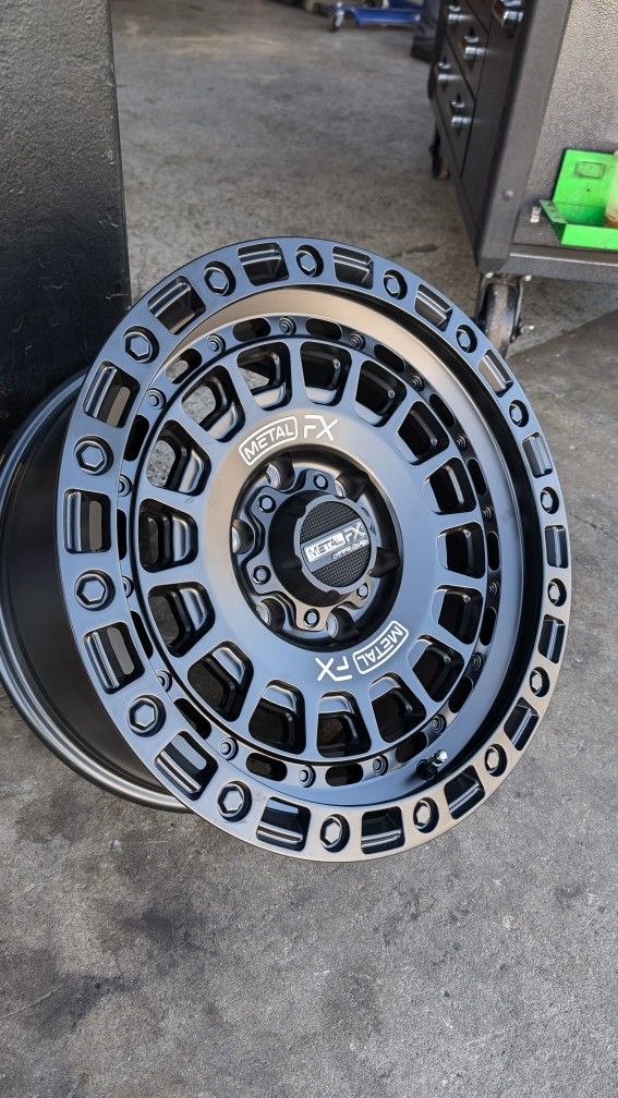 17x8.5 Metal FX Hitman Truck Satin Black 6x139.7 for Sale in Fountain ...