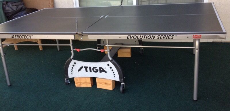 Stiga Aerotech Evolution Series Ping pong table As is Needs the wood ...