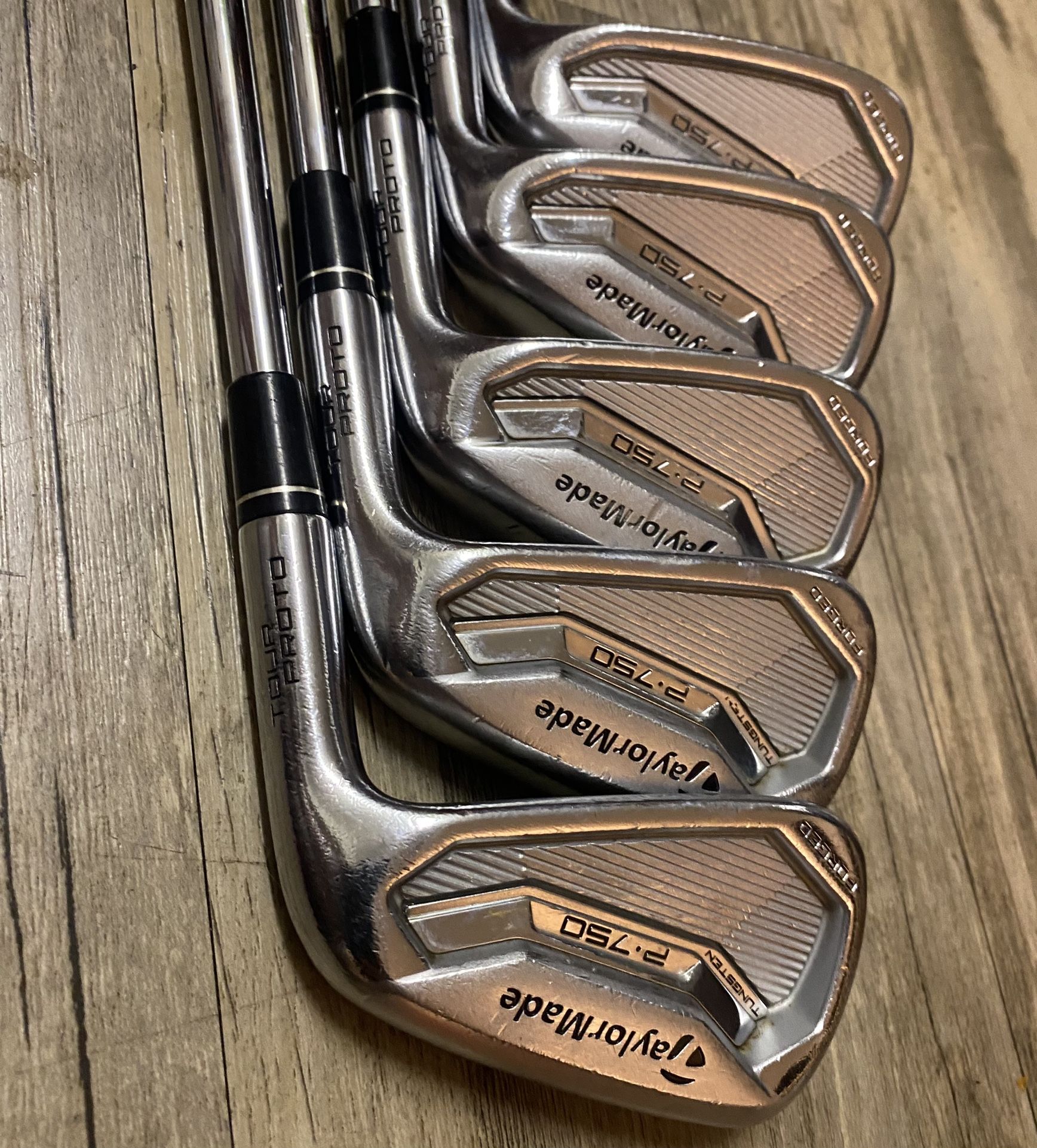 Taylormade P750 Tour Proto Iron set 6-P Steel Shaft S-Flex for Sale in ...