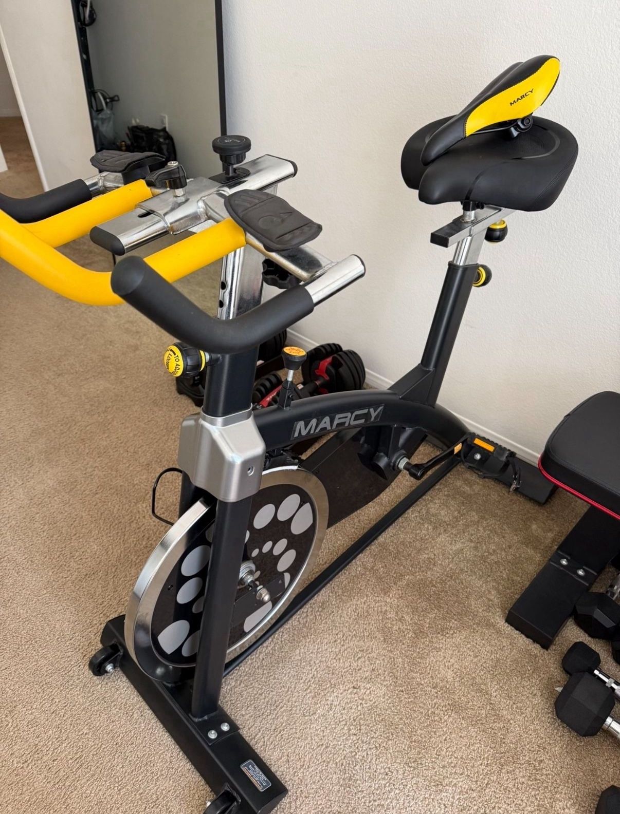 Marcy Club Revolution Bike Cycle Trainer for Cardio Exercise for Sale ...