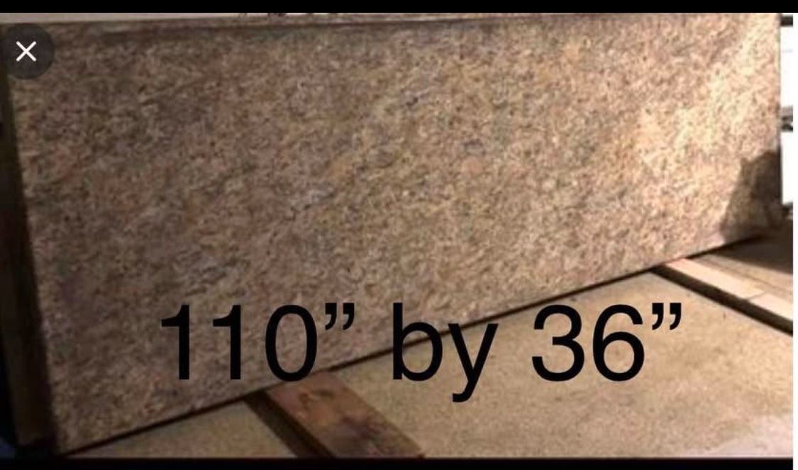 Natural Stone Granite Countertop New 110 by 36 Prefabricated Countertop for Sale in Riverside ...