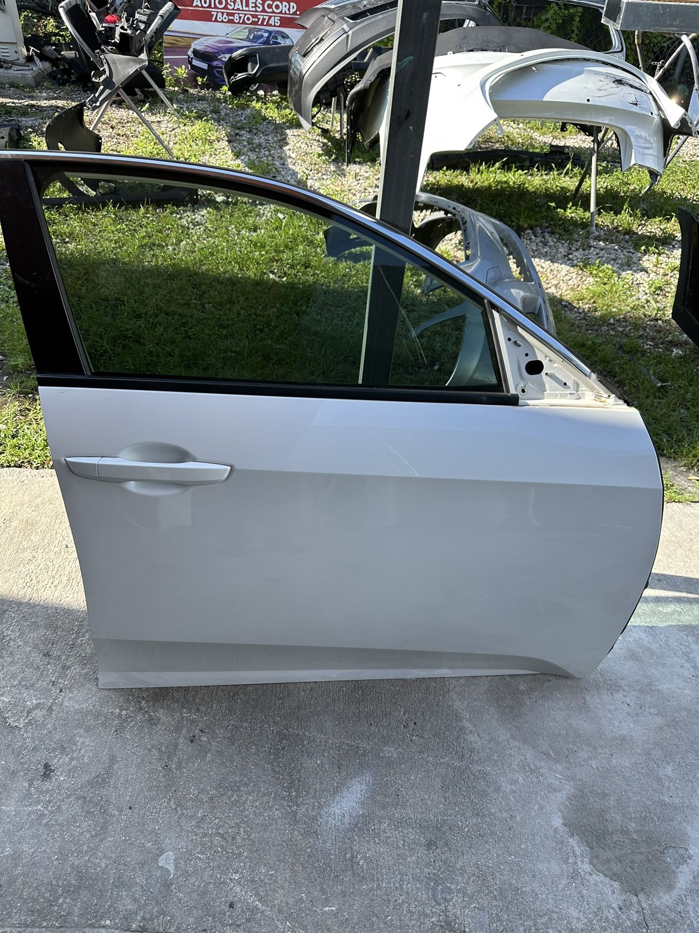 2016-2021 HONDA CIVIC FRONT RIGHT PASSENGER DOOR SHELL PANEL OEM PEARL ...