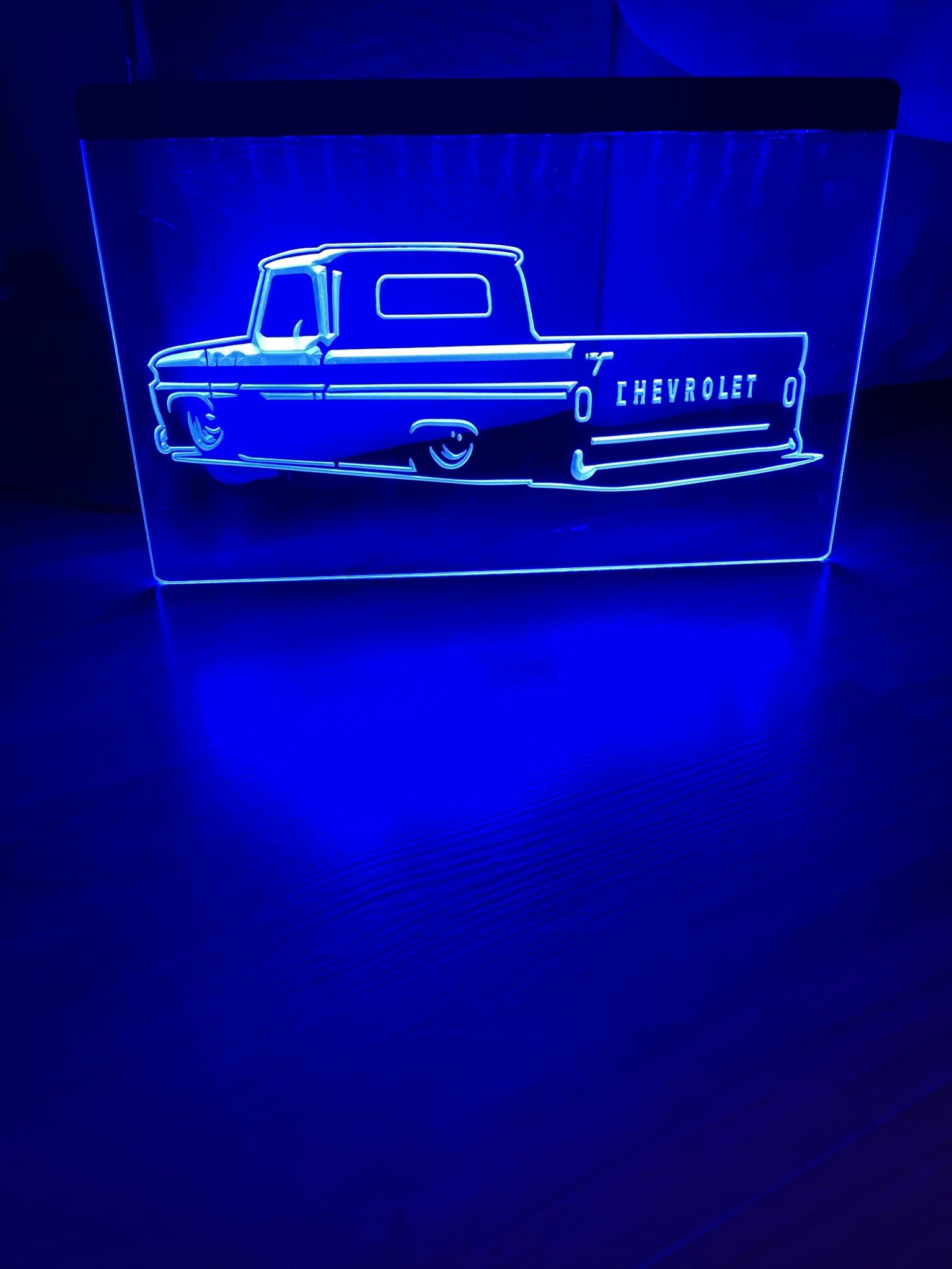 CHEVROLET LOW TRUCK LED NEON BLUE LIGHT SIGN 8x12 for Sale in La Mirada ...