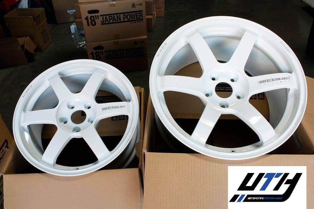 Rays TE37 Saga Wheel 17x8 18x10 Dash White Acura NSX 91-05 for Sale in ...