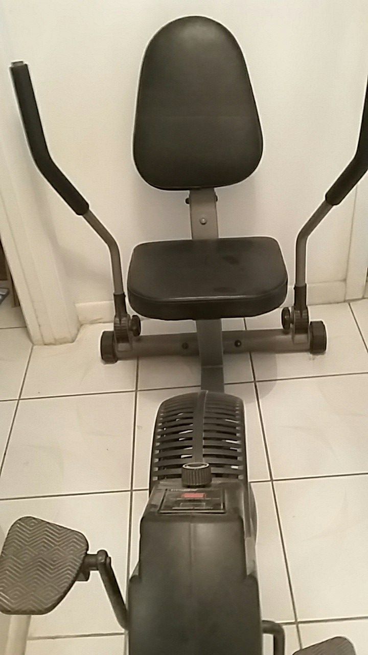 Recumbent Air Bike .It is a Stamina 4655 .Comes with owners manual. Length is 52" Width 30" from ...