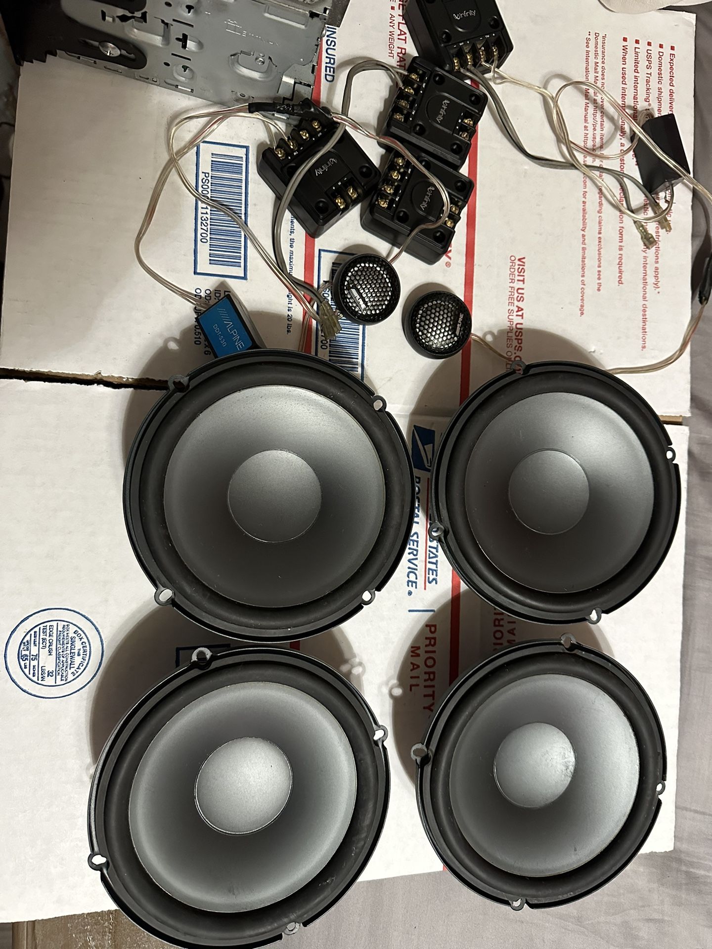 Infinity Mids With Alpine Tweeters for Sale in Los Angeles, CA - OfferUp