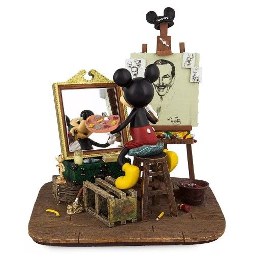 Disney Mickey Mouse -Self Portrait Statue By Charles Boyer Hand Painted ...