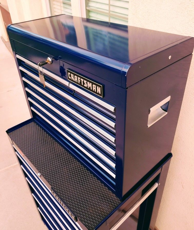 Nice Craftsman Premium Series QuietGlide Midnight Blue Rolling tool Box ...