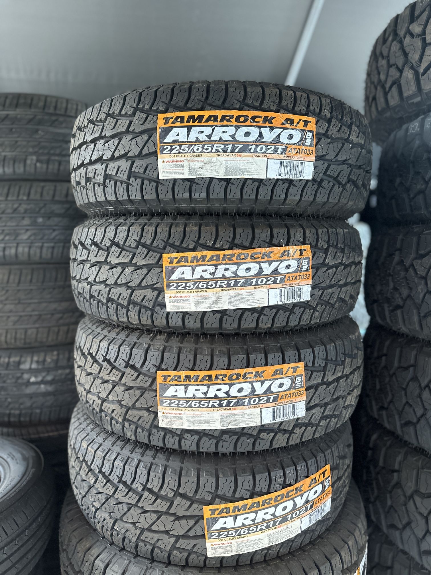 Set 225/65/17 Arroyo AT New Free Mount And Balance Montadas Y Balanciadas Gratis for Sale in ...