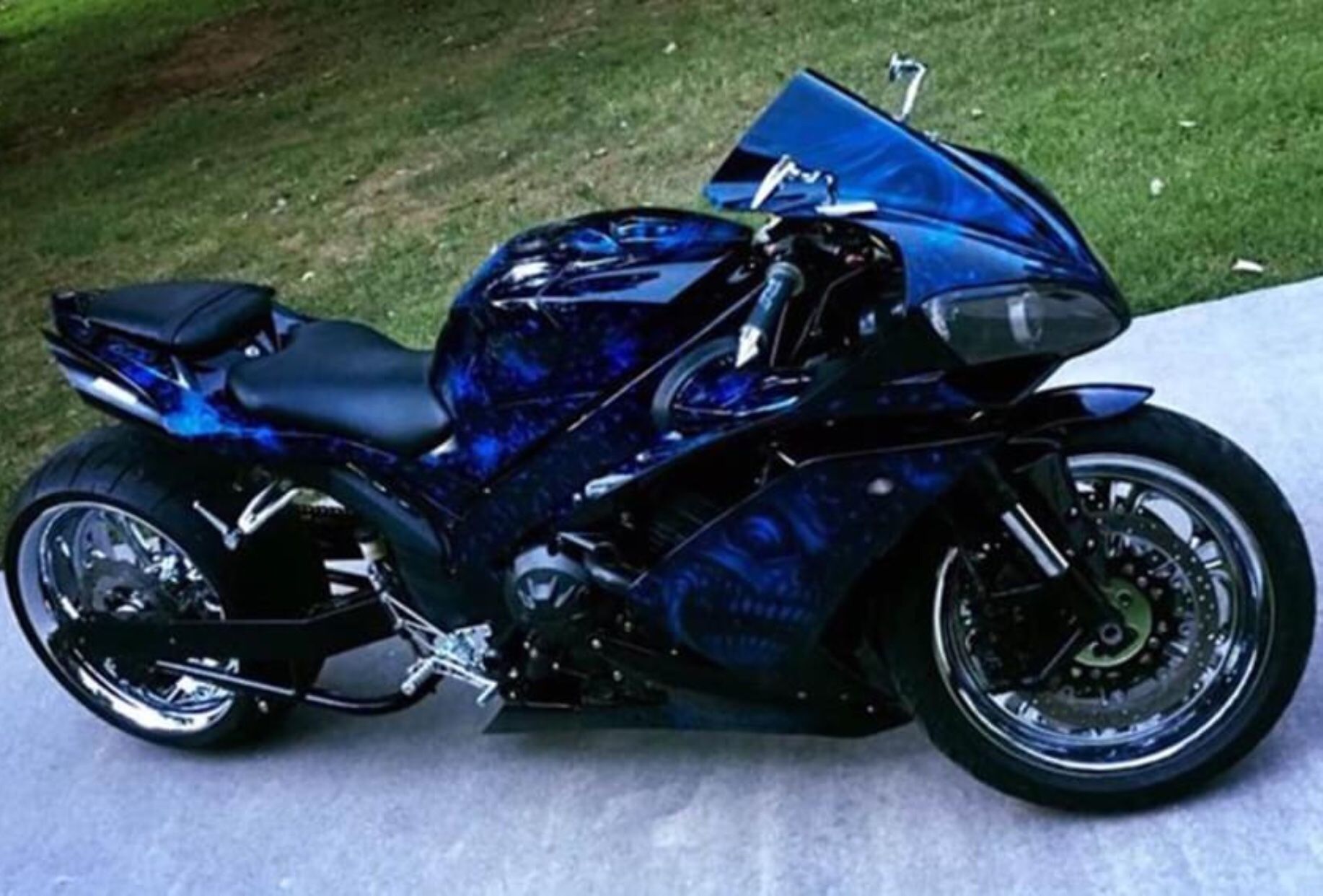 Yamaha R1 fully customized, stretch, 240 kit, air ride & MORE- 13k ...