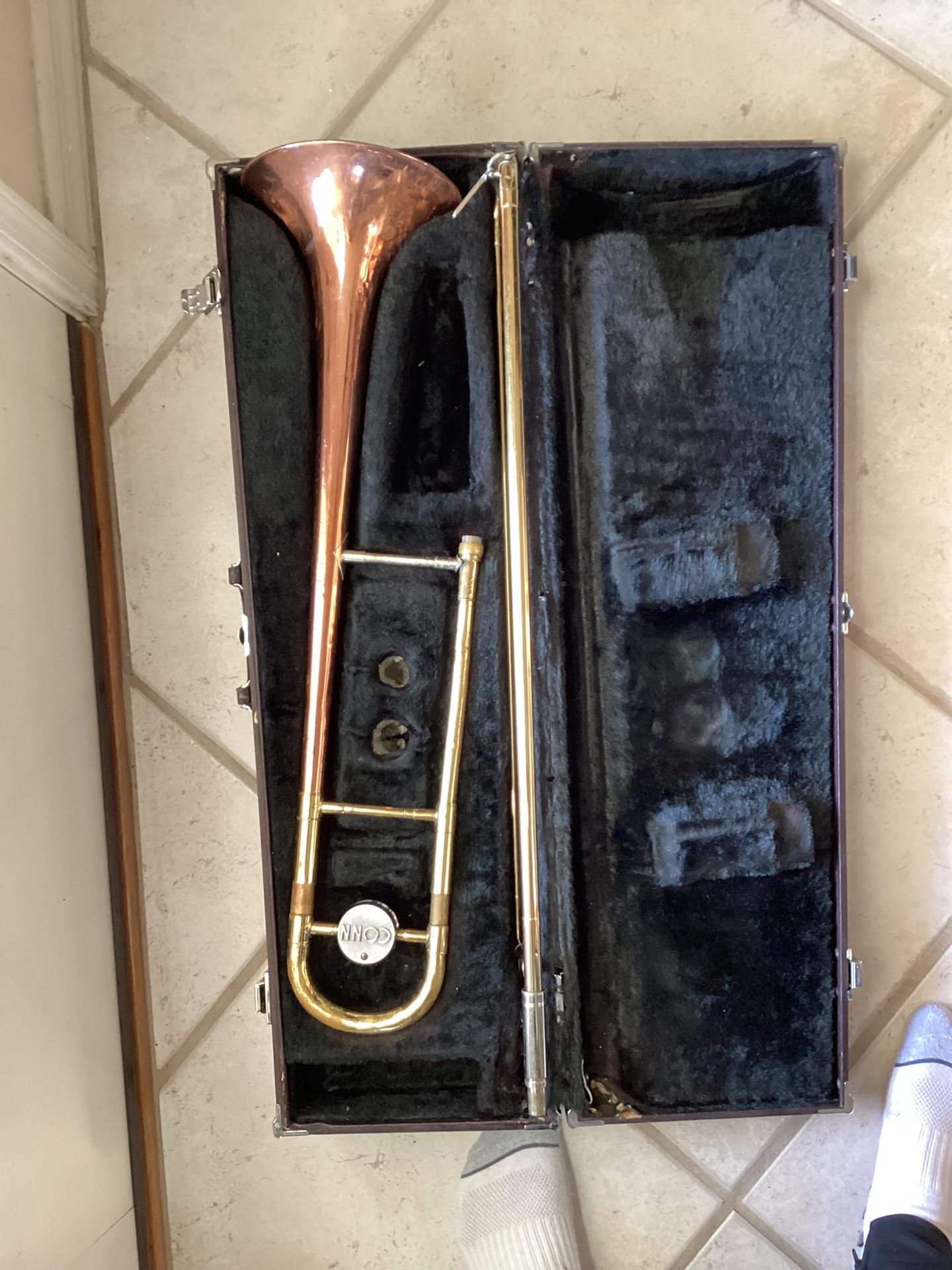 Conn Slide Trombone With Coprion Copper Bell Includes A Yamaha Hard ...
