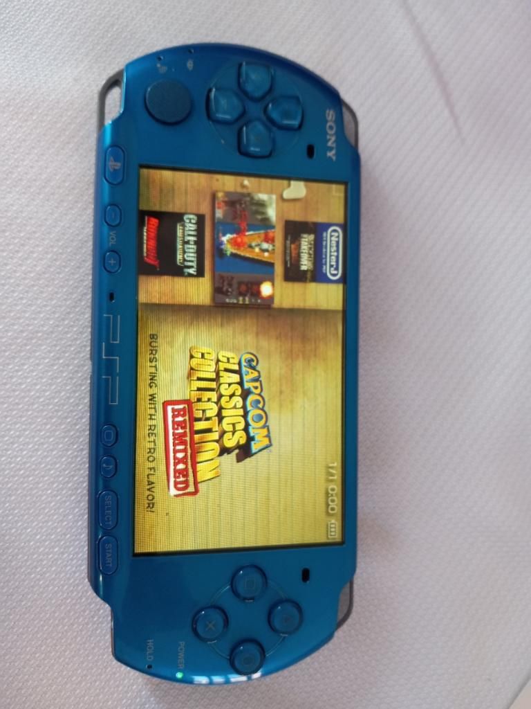 LIKE NEW !!! VIBRANT BLUE * 3001 - SLIM - PSP WITH 5,000 GAMES for Sale ...