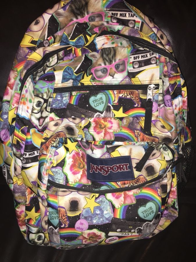 Large Jansport Backpack Cats and Dogs True Love for Sale in National ...
