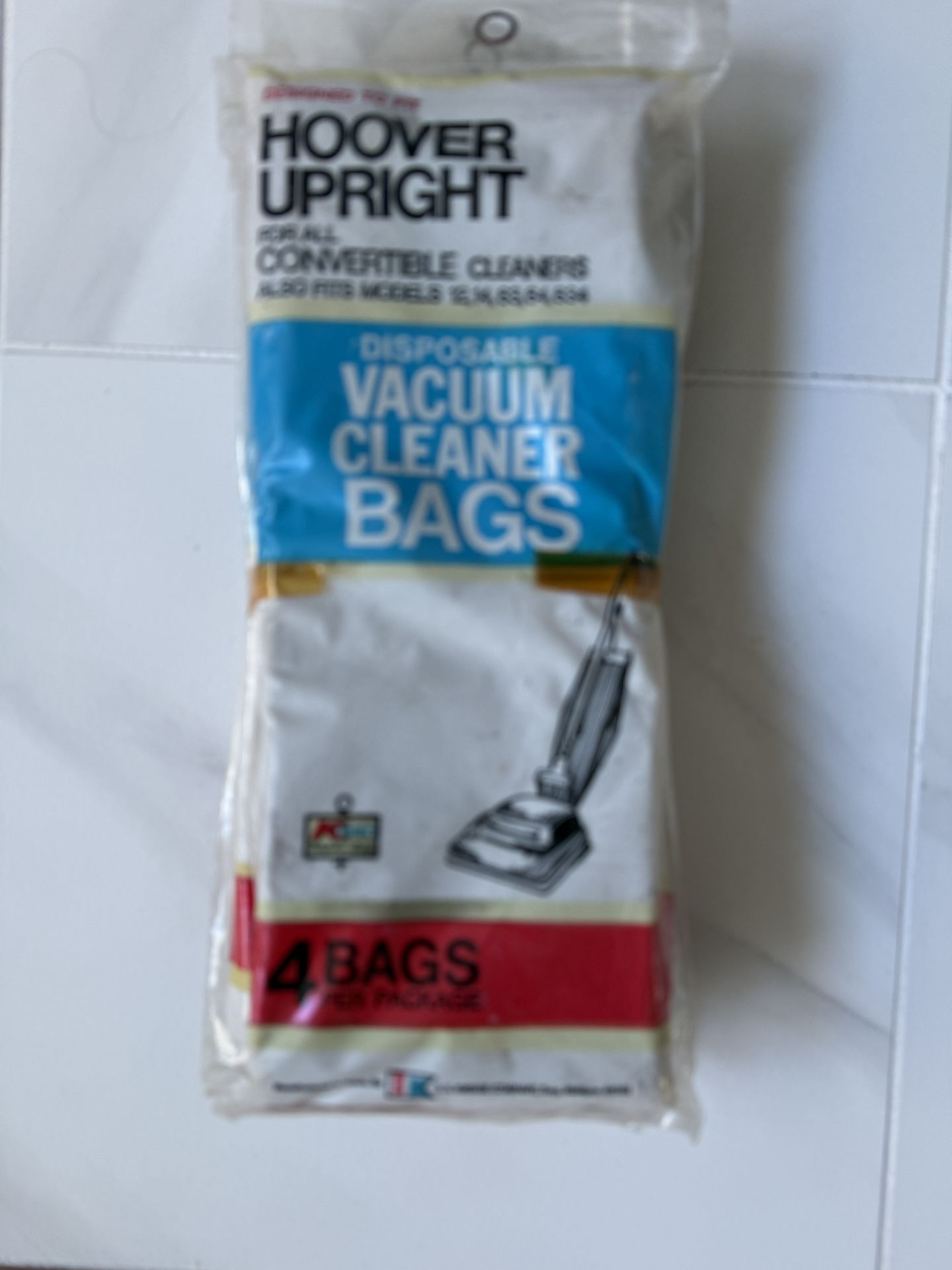 Vintage for HOOVER Upright For All Convertible Cleaners Disposable Bags ...