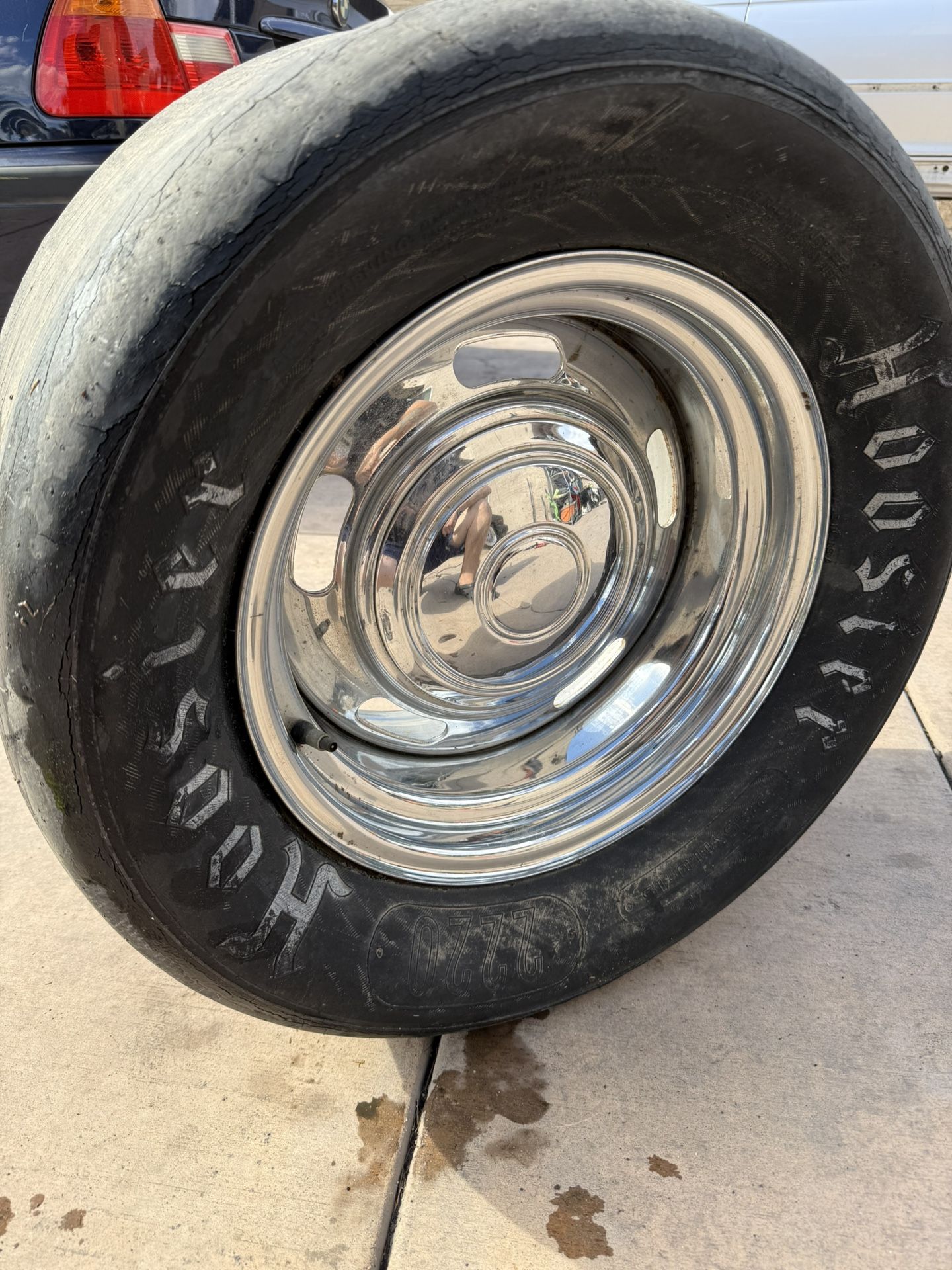 Chevy Rally Wheel Look With Old Slick Tire for Sale in Riverside, CA ...