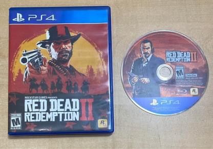 DATA DISC ONLY - PS4 Sony PlayStation 4 Red Dead Redemption II RDR 2 ...