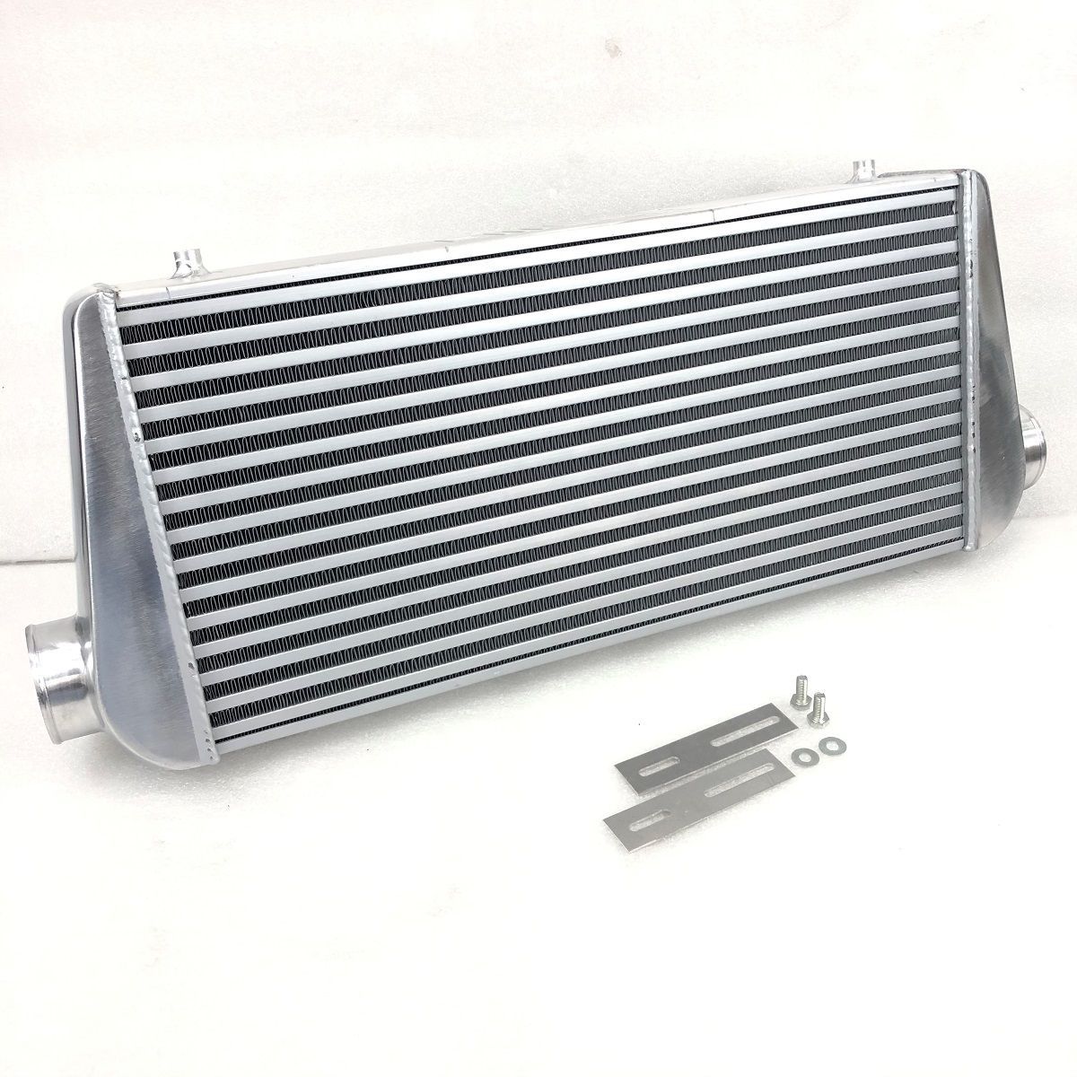 Aluminum Polished Tube & Fin Intake Intercooler FMIC 3" I/O Overall ...