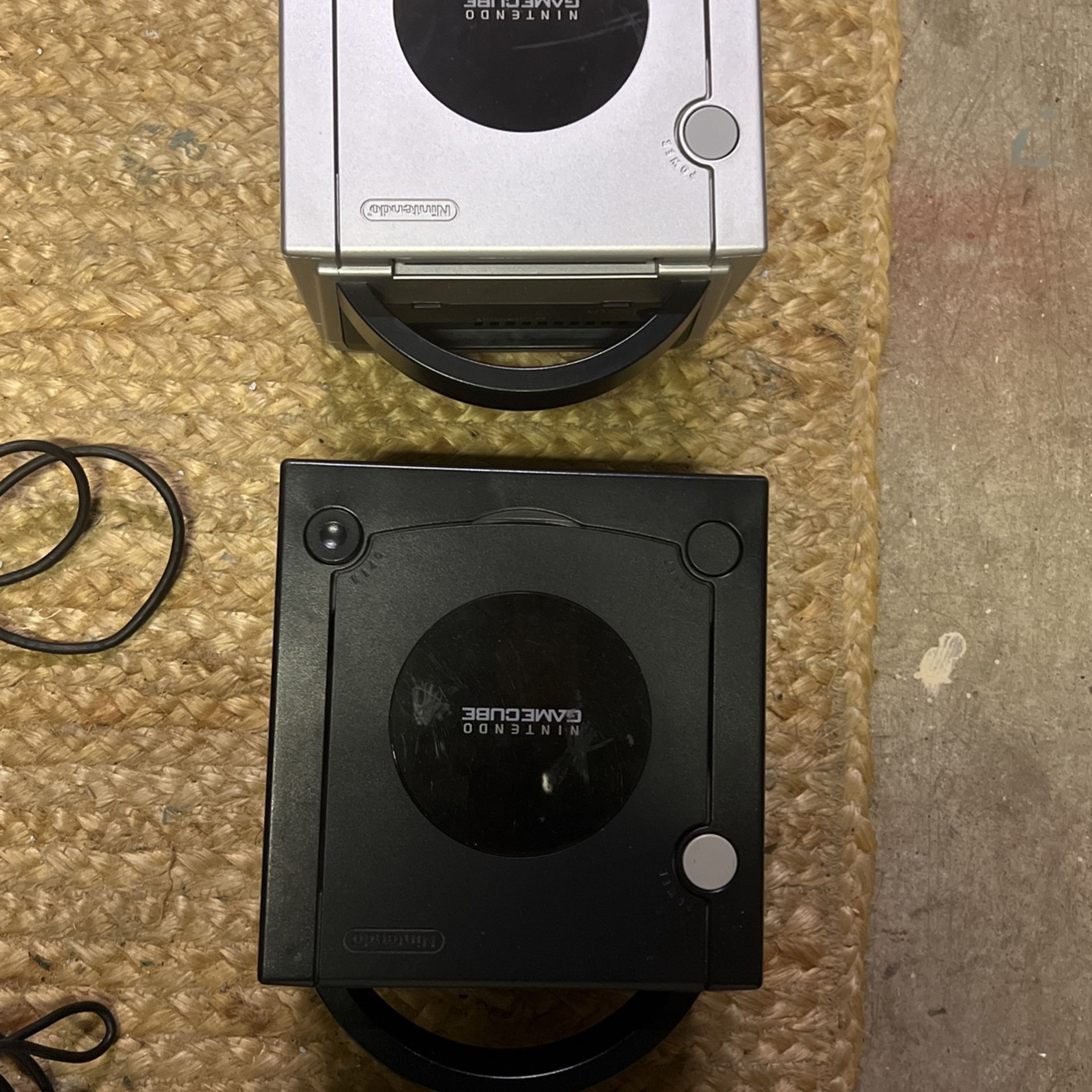 Two Game Cubes Three Gamecube Controllers, Game, Cube Capture, And ...