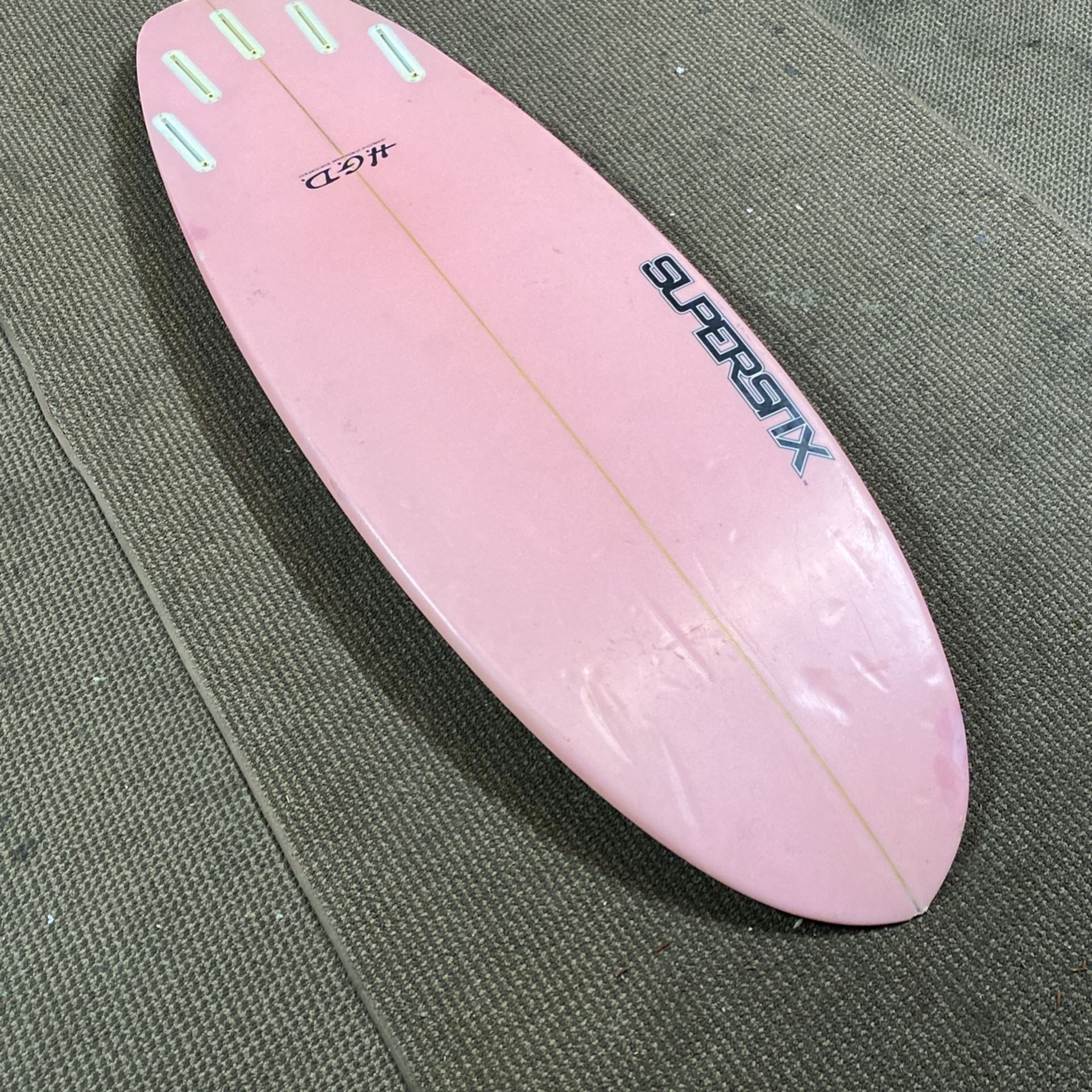 Surfboard Shortboard Quad Five Fin Futures Album Almond Hobie FireWire ...