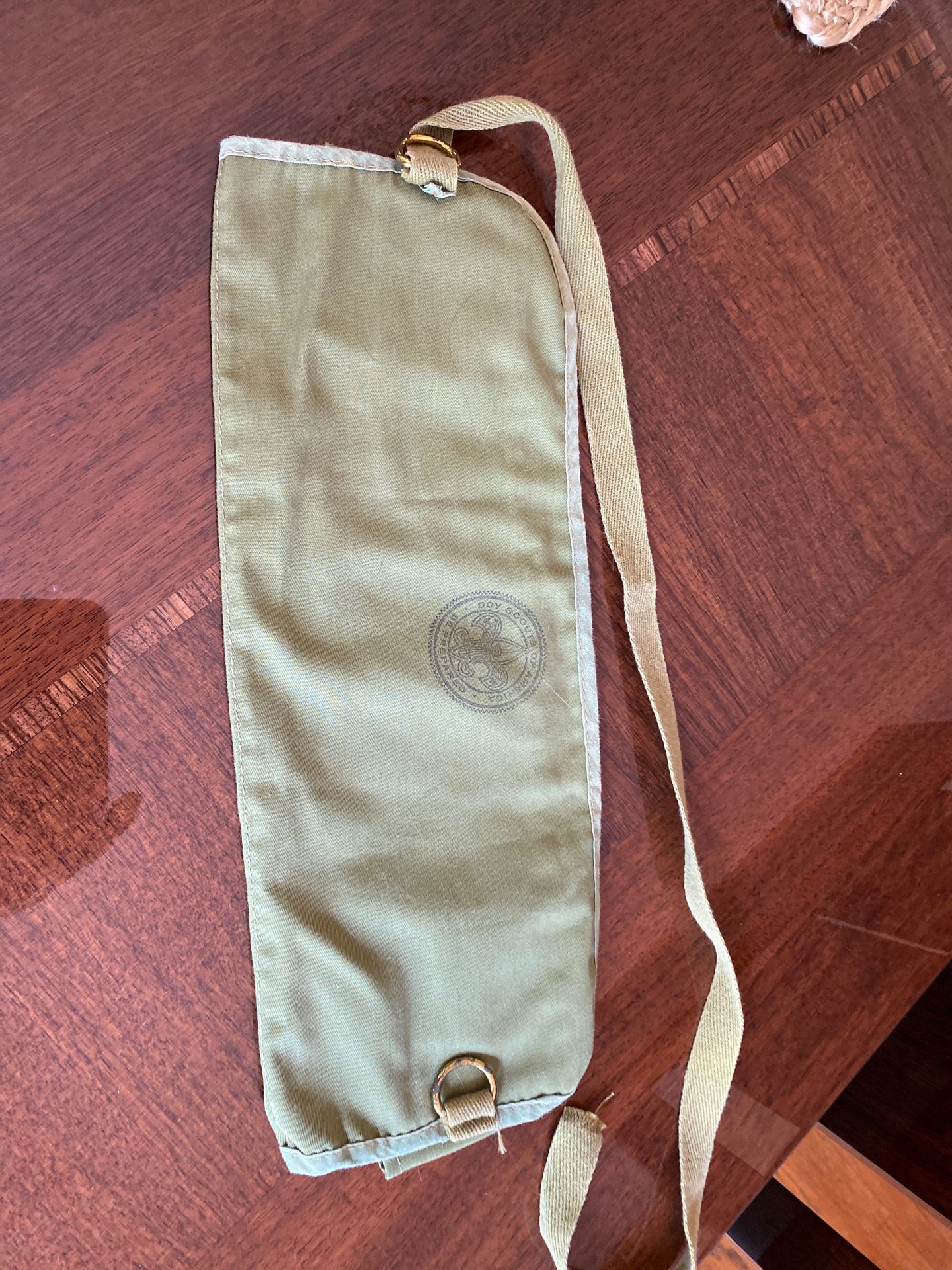 Boy Scouts of America collectible vintage green strap carrying case ...