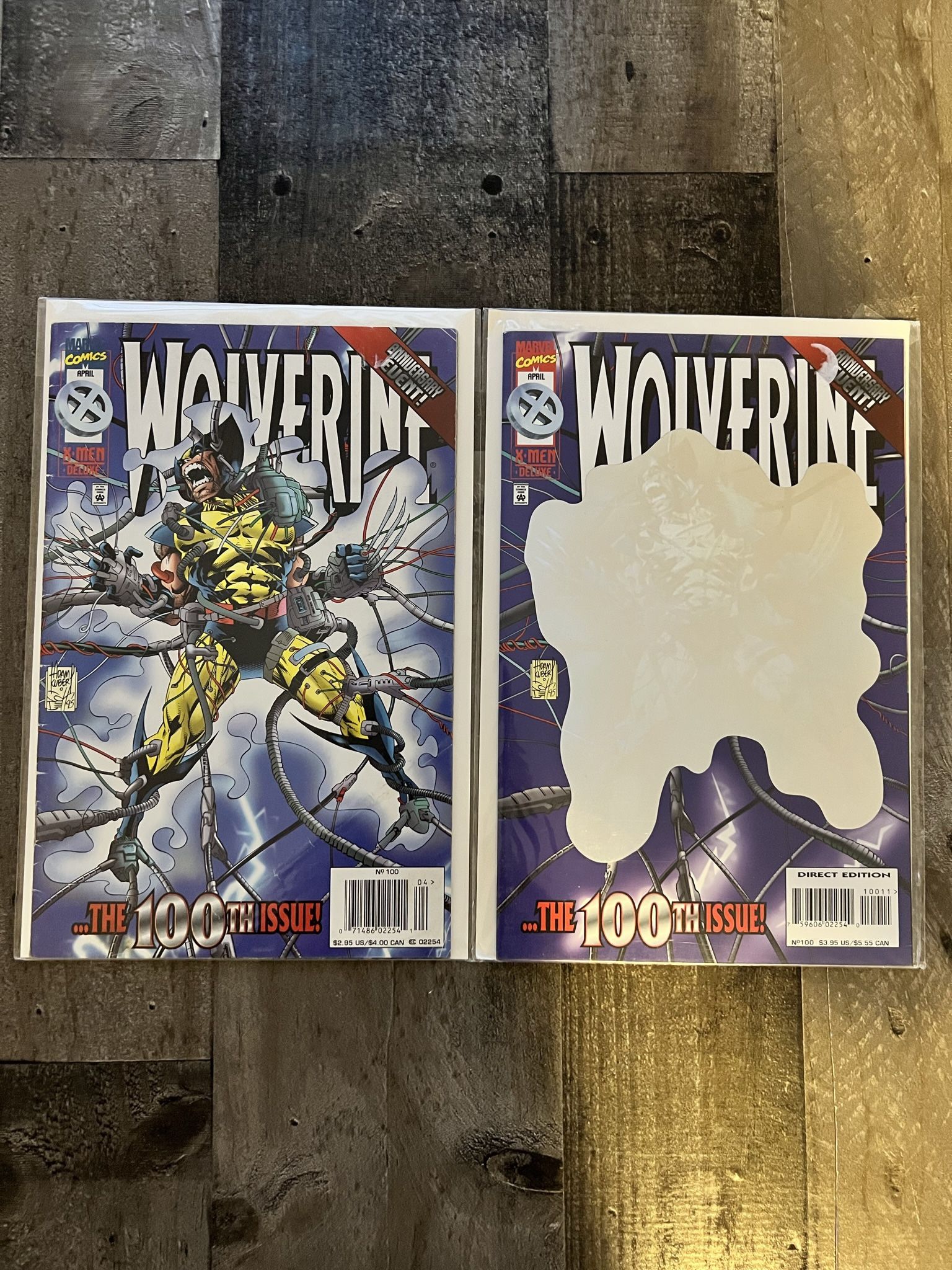 Marvel Comics Wolverine 100th Issue Lot Holgraphic Cover Anniversary ...