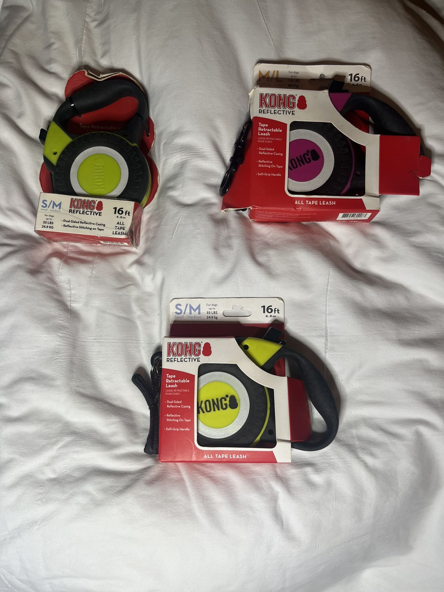 Kong Reflective Tape Retractable Leashes for Sale in San Antonio, TX ...