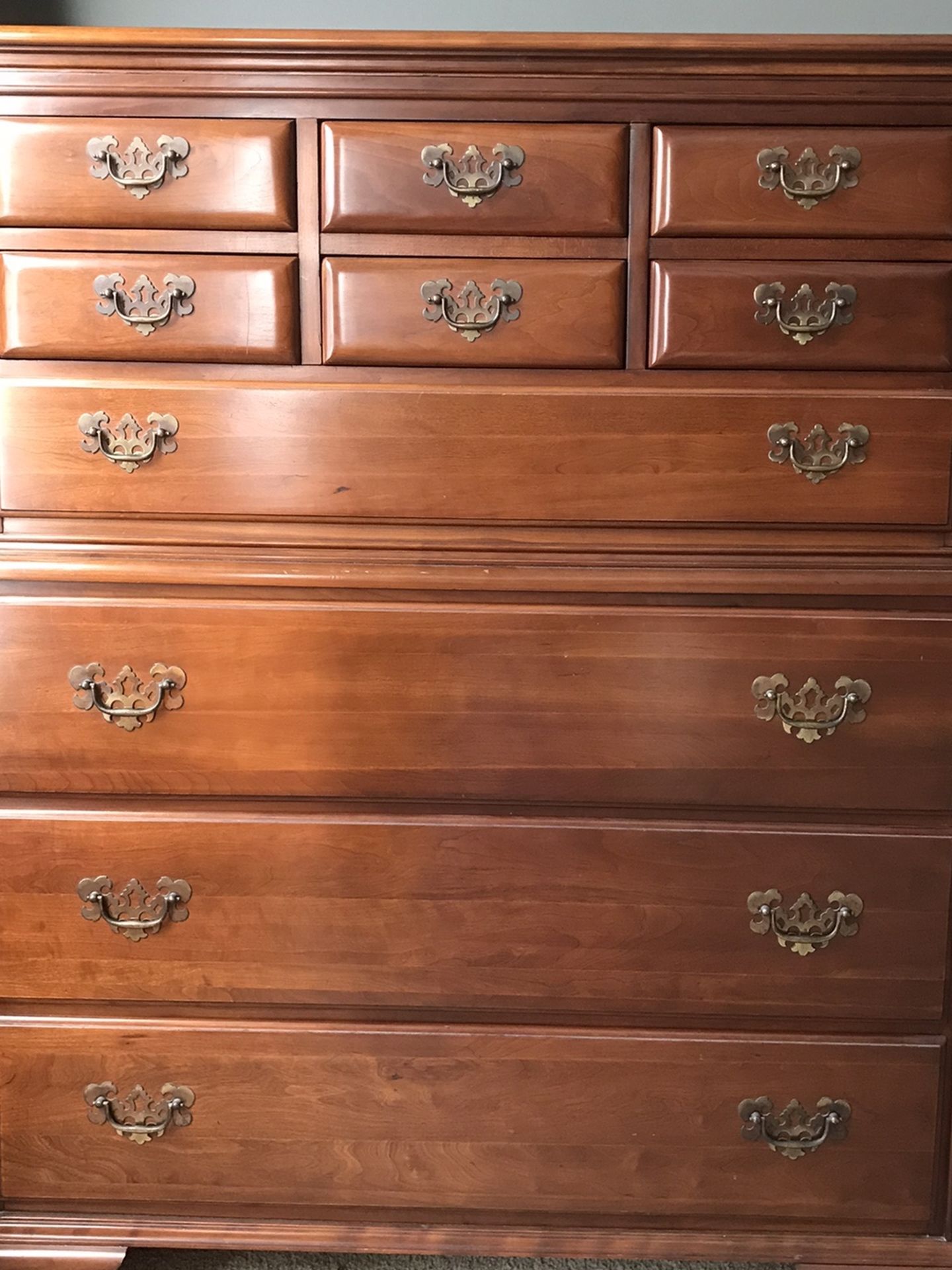 Vintage Link Taylor Treasure House Solid Cherry Bedroom Set for Sale in ...