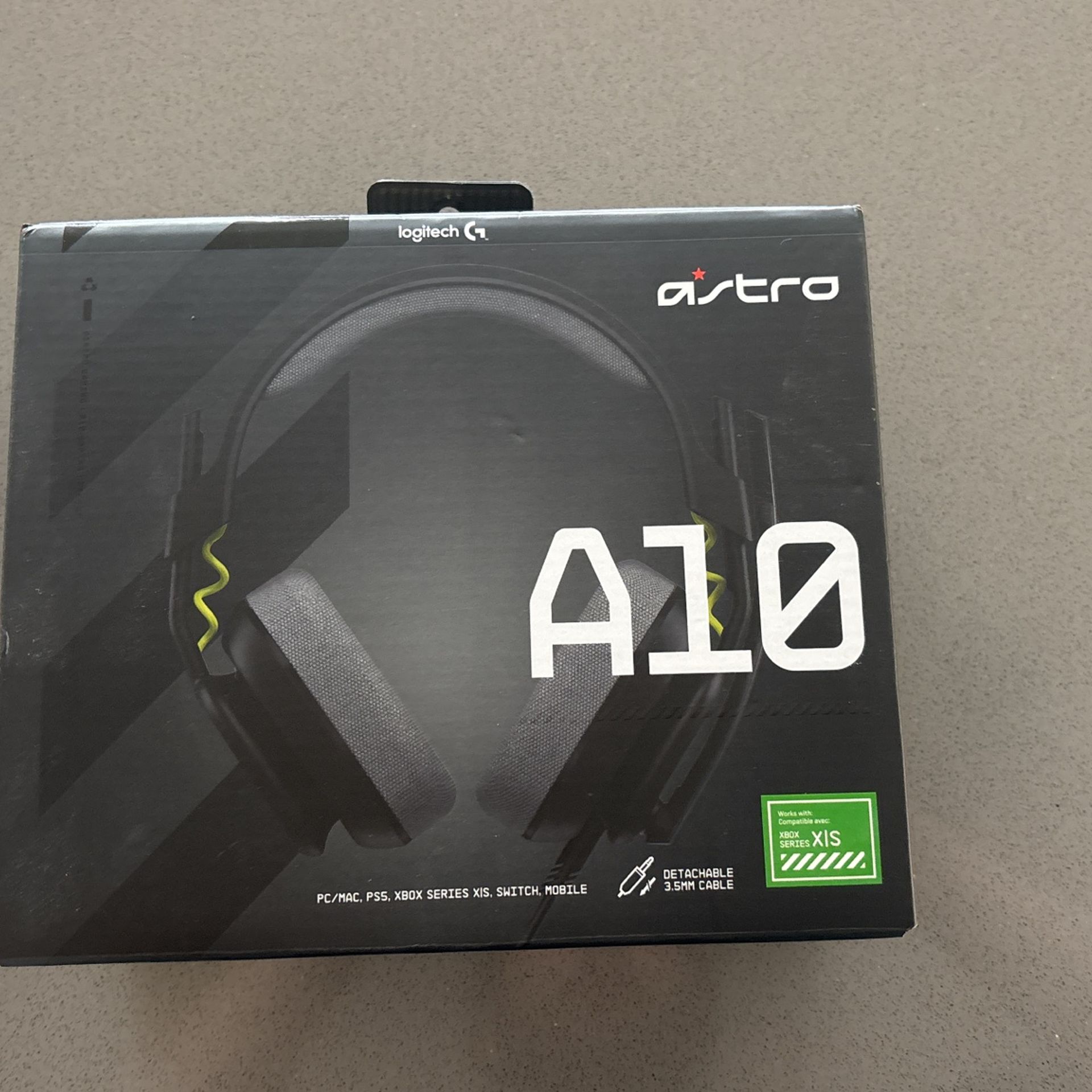 Logitech Astro A10 Black Boom Adjustable Headband Headset For ...