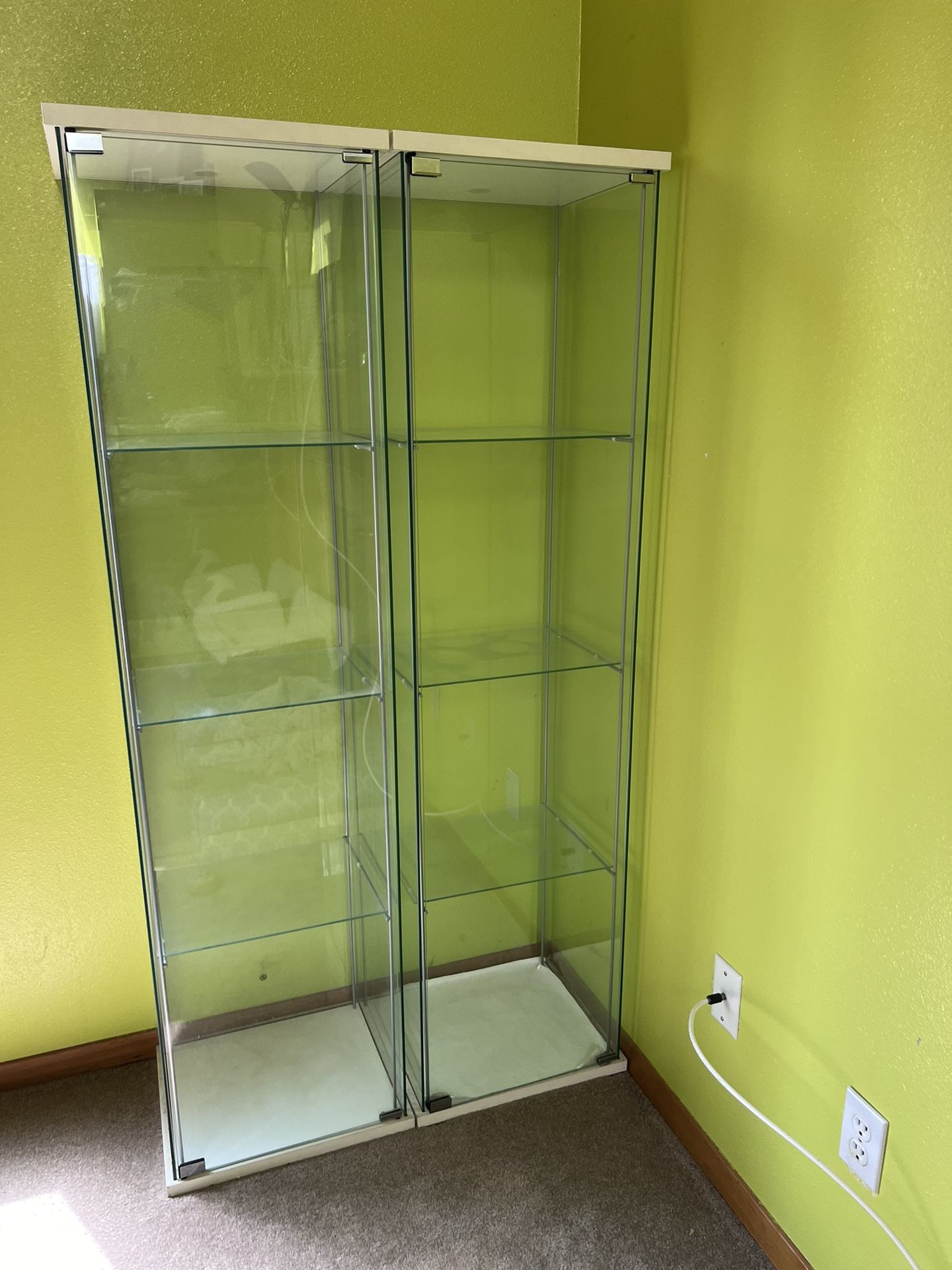 IKEA BLALIDEN Glass Door Cabinet White for Sale in Tacoma, WA - OfferUp