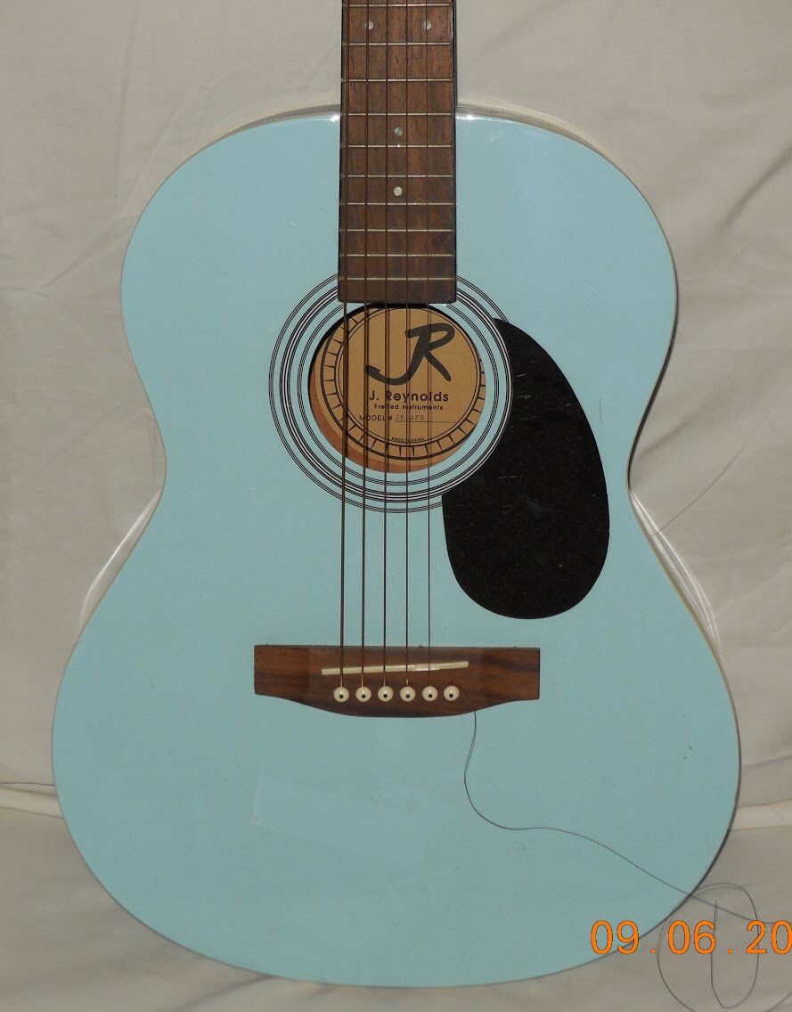Light Blue Acoustic Guitar