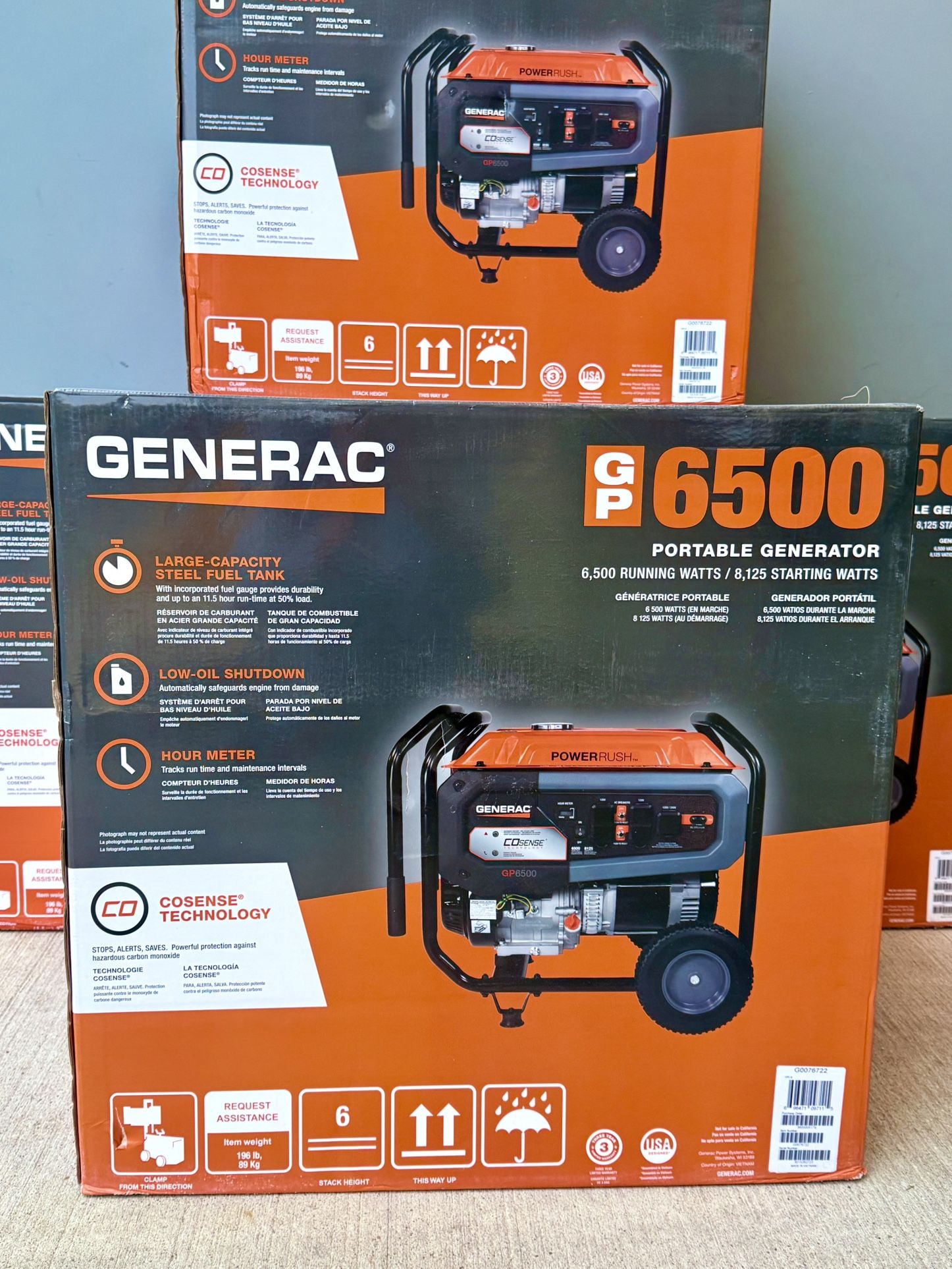 Brand new Generac 8125 / 6500-Watt Gasoline Powered Portable Generator ...
