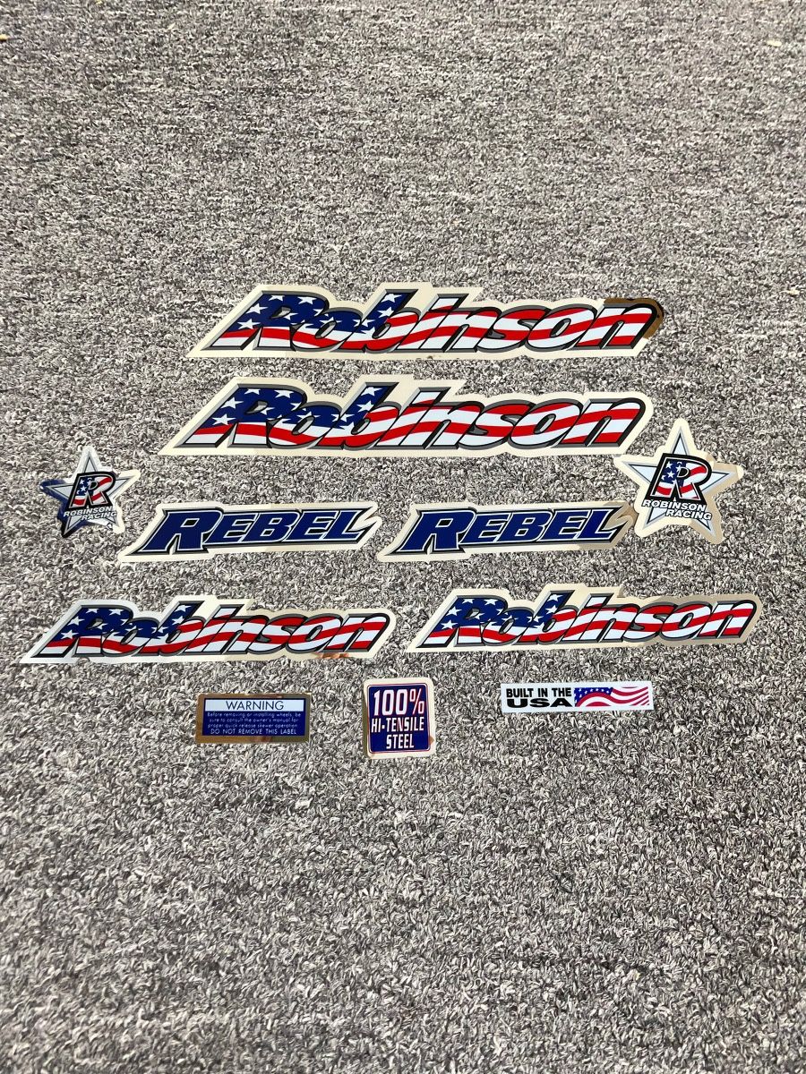 Robinson Rebel Vintage BMX Decal Set Striker NOS for Sale in City Of ...