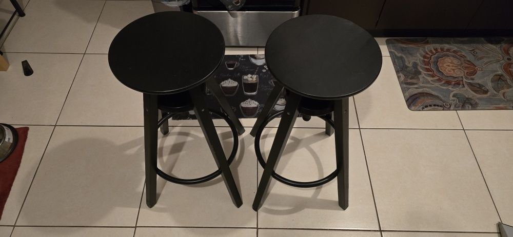Ikea Stools Adjustable Height Black for Sale in San Diego, CA - OfferUp