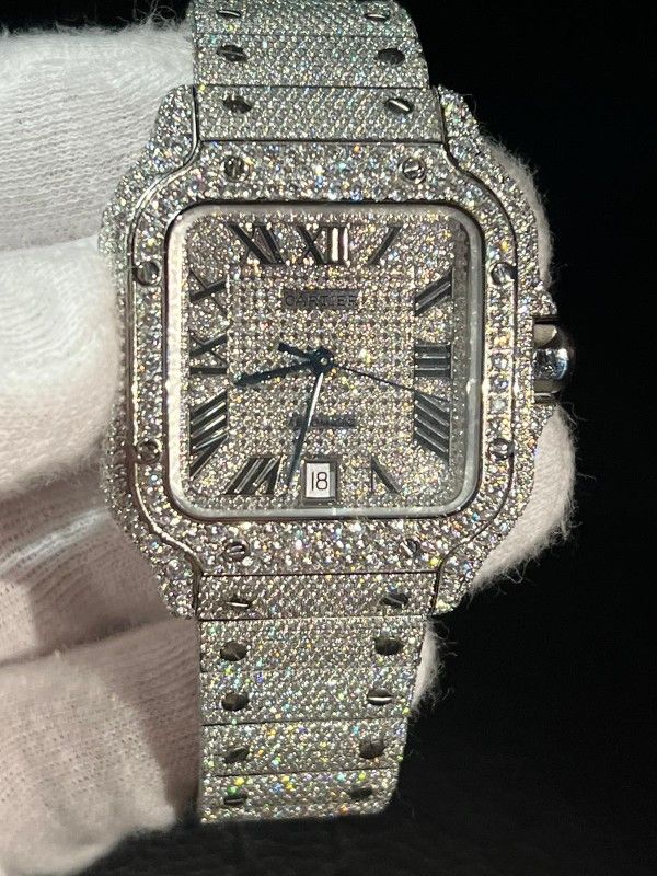 41mm Iced Out Cartier Watch for Sale in Dania Beach, FL - OfferUp