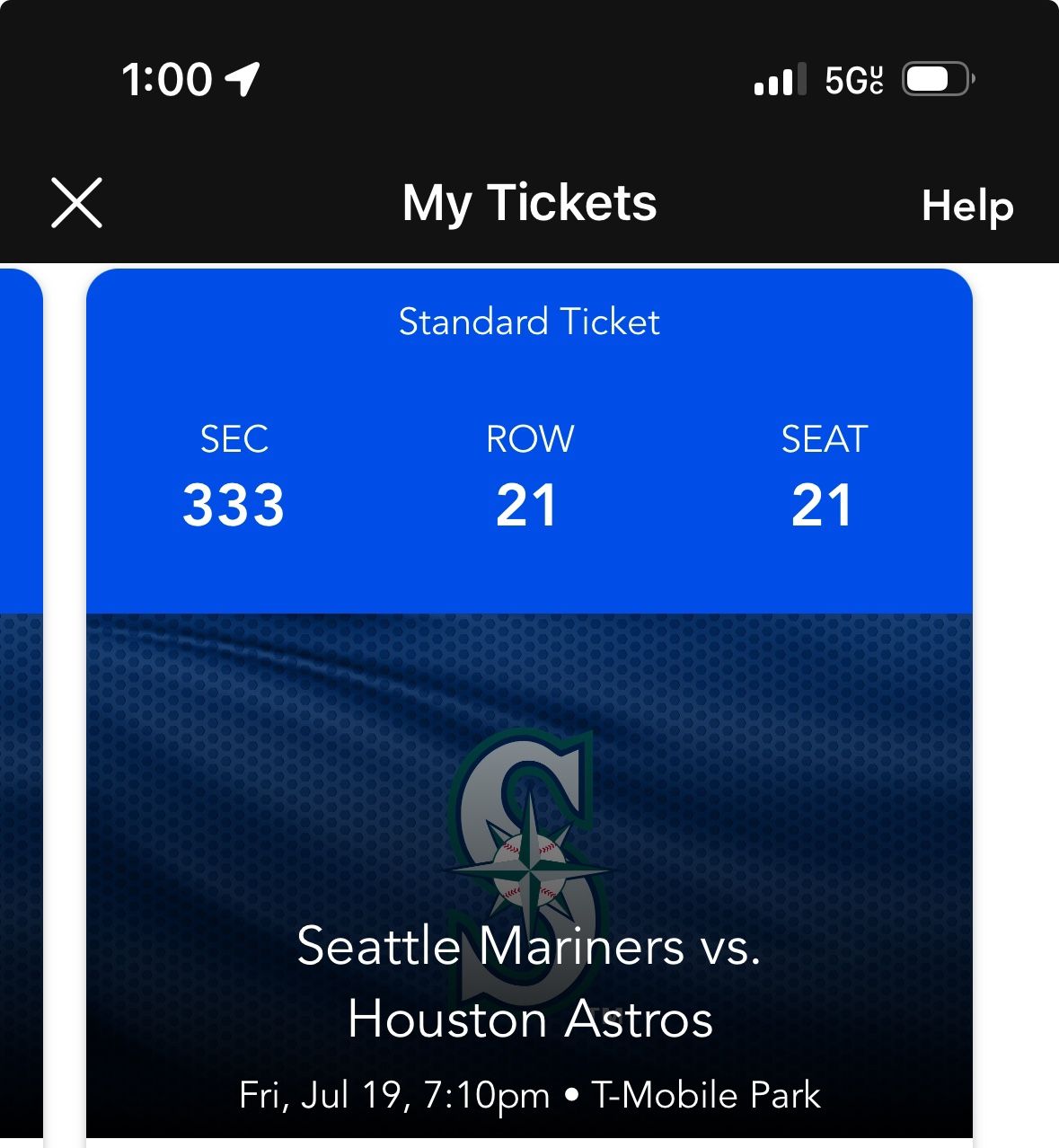 Mariners Tickets For Tonight Friday for Sale in Tacoma, WA - OfferUp
