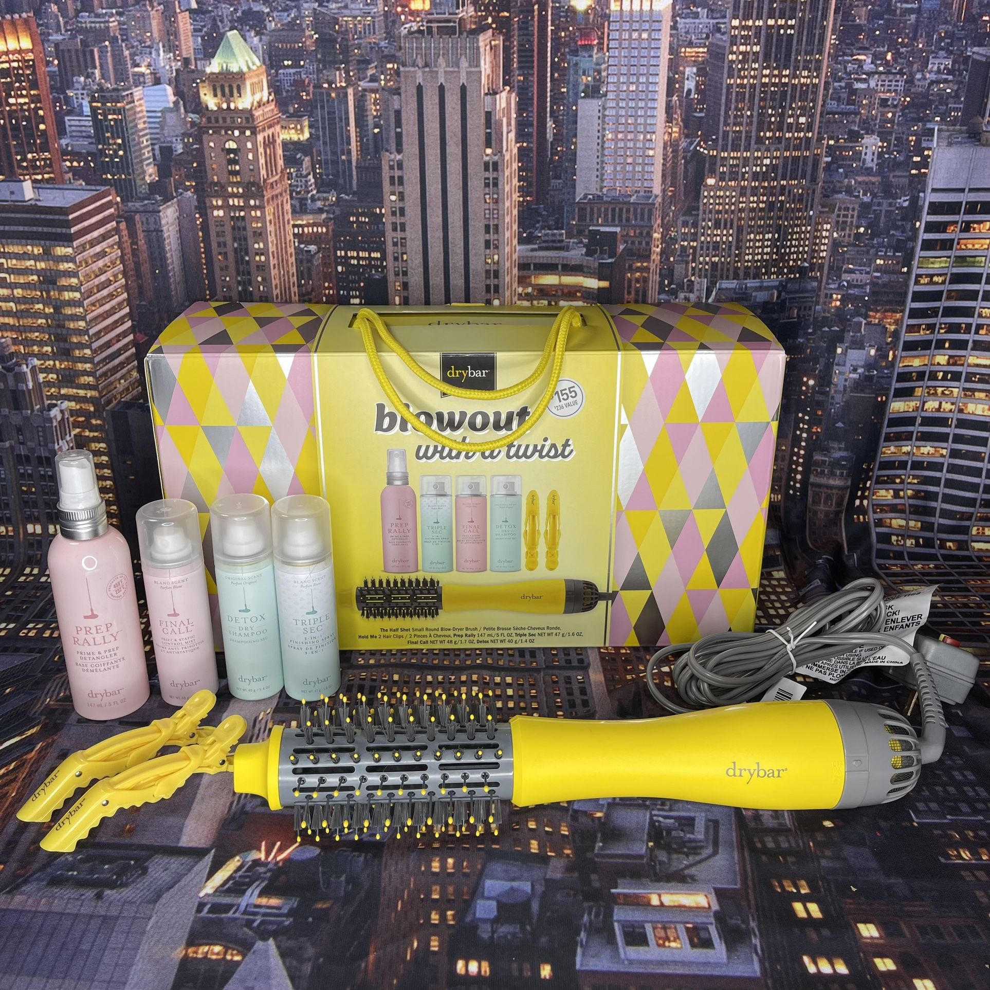 Drybar Half Shot Small Round Blow Dryer Brush Blowout W A Twist Set