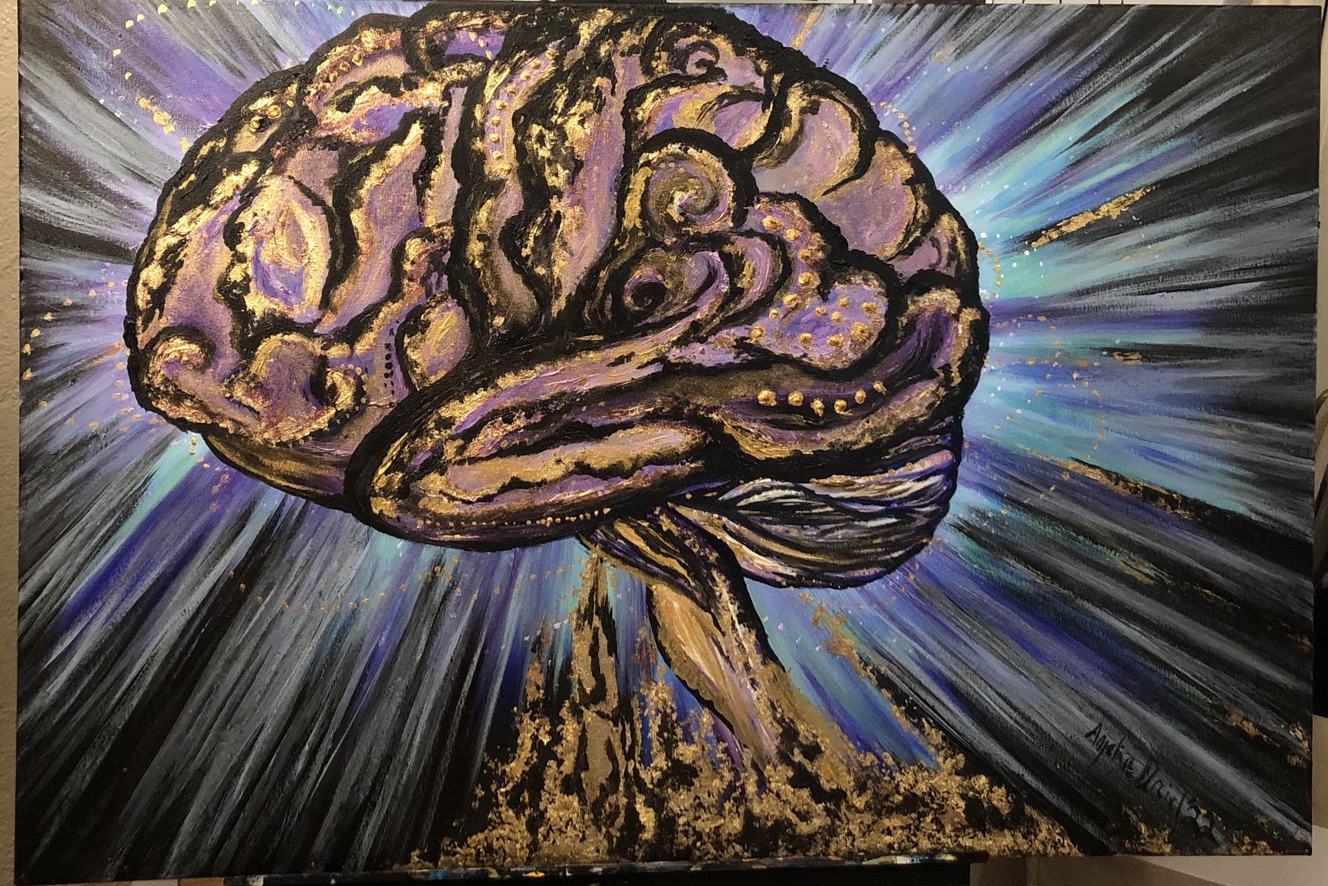 Abstract Brain Painting