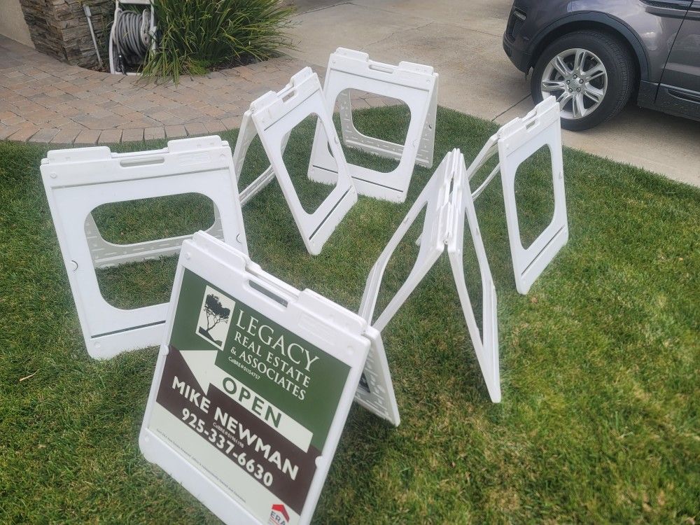 A-Frame Plastic Real Estate Signs for Sale in Pleasanton, CA - OfferUp