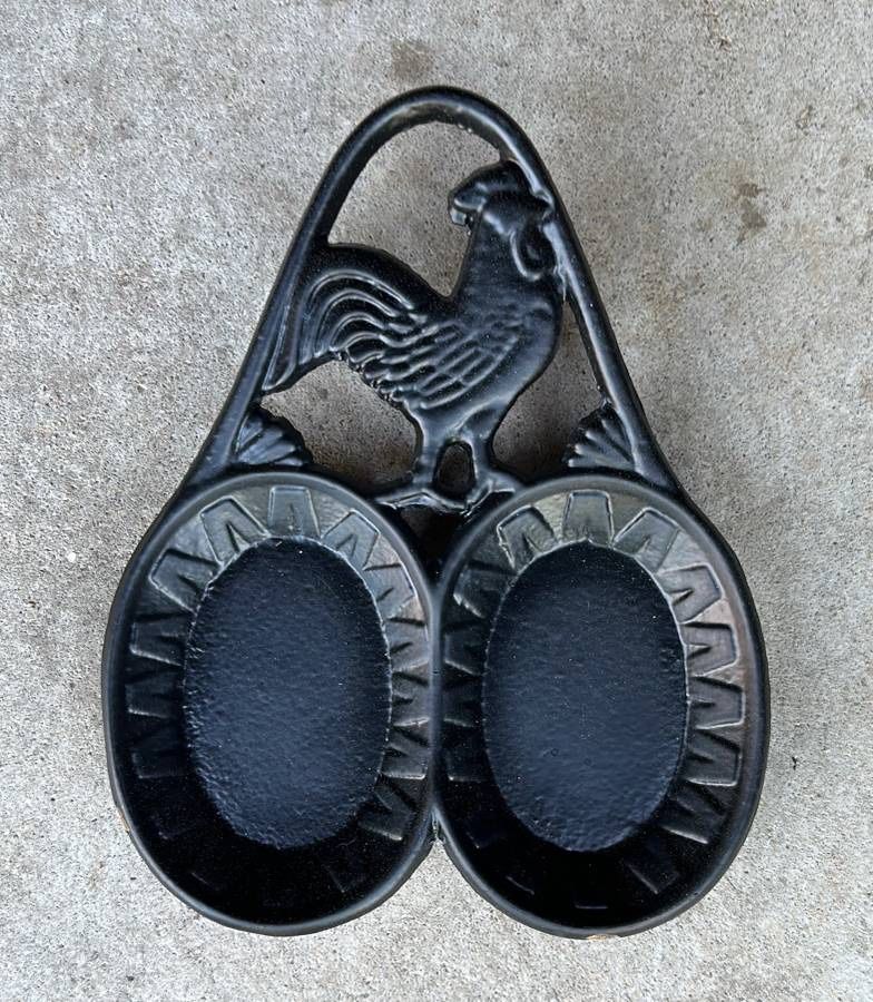 Cast Iron Rooster Double Spoon Rest Holder Kitchen Decor By ODI for ...