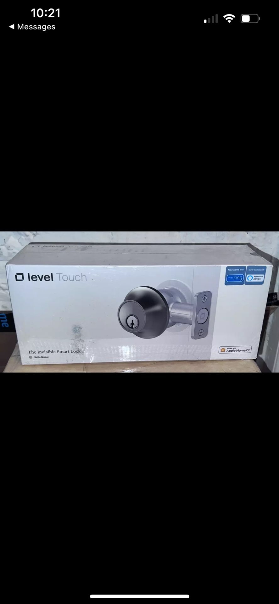 Level Lock- Touch Edition Satin Nickel Bluetooth 1-Cylinder Deadbolt ...